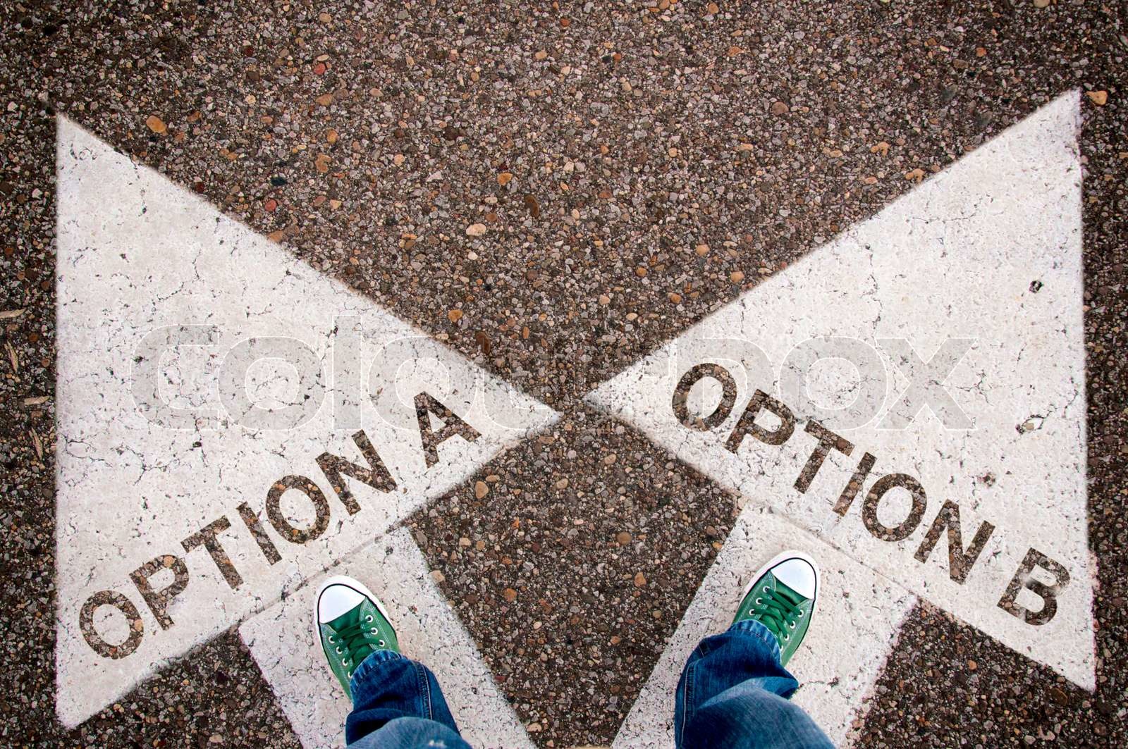 Options a and b | Stock image | Colourbox