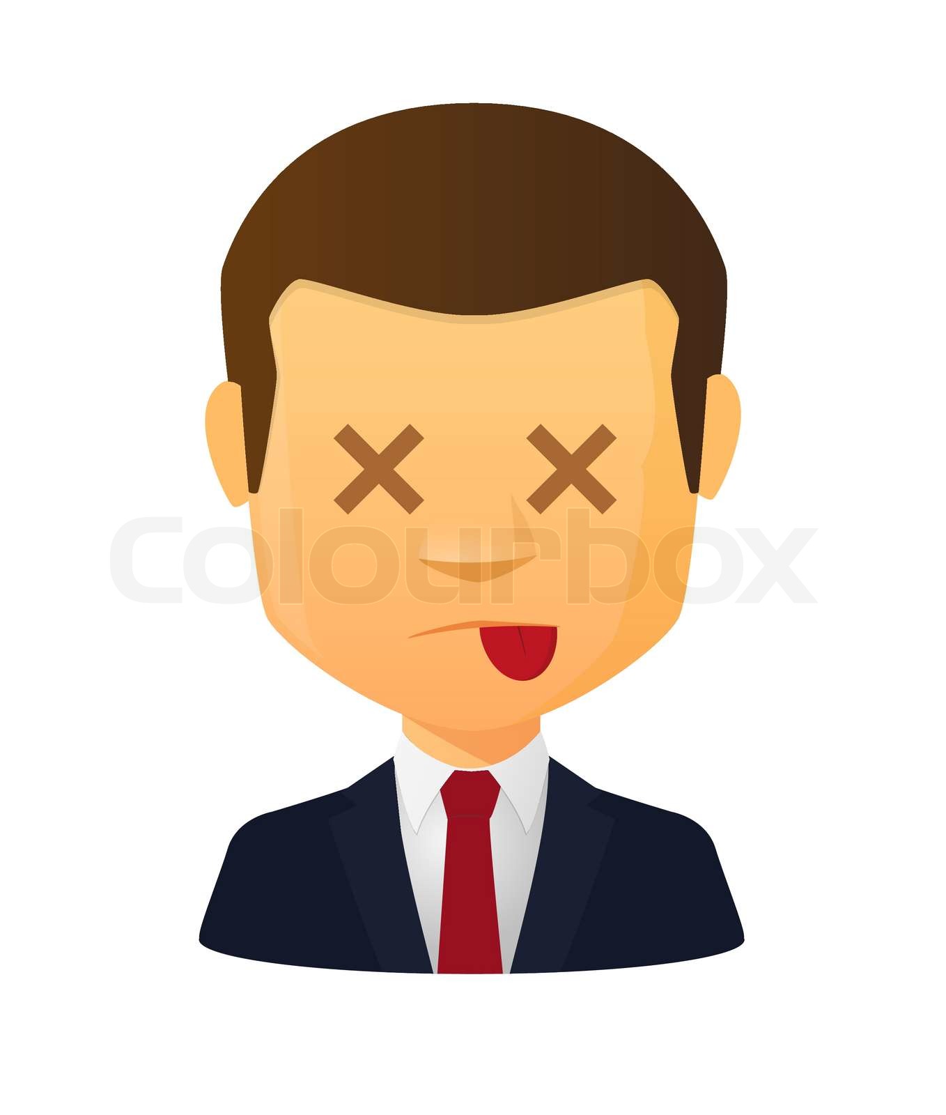 Male sick avatar | Stock vector | Colourbox