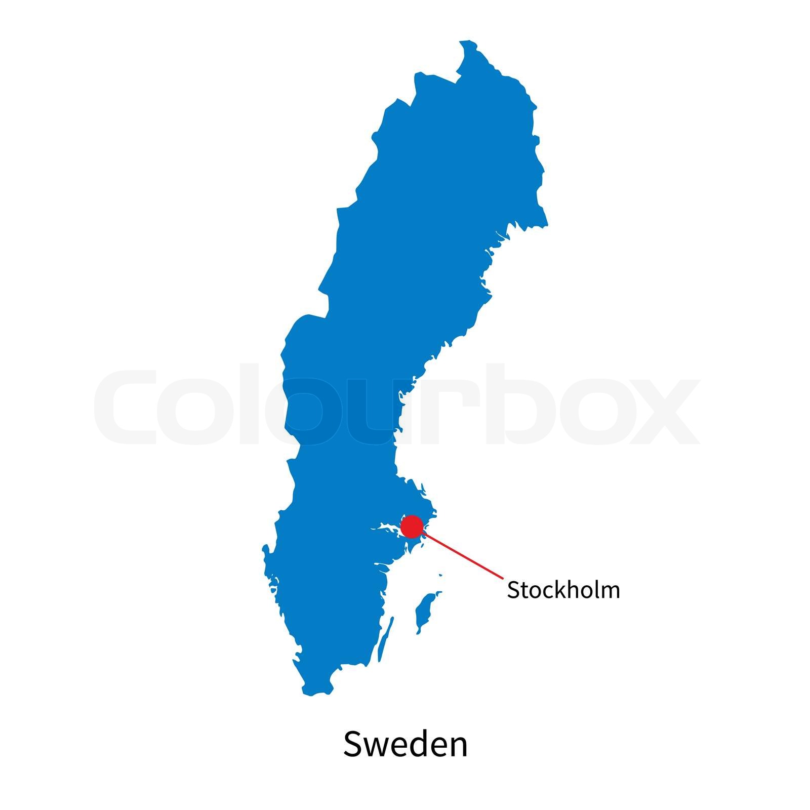 detaillierte-vektorkarte-von-schweden-und-hauptstadt-stadt-stockholm