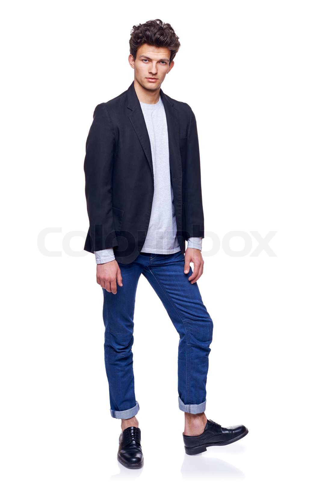 Full body of a fashion man | Stock image | Colourbox