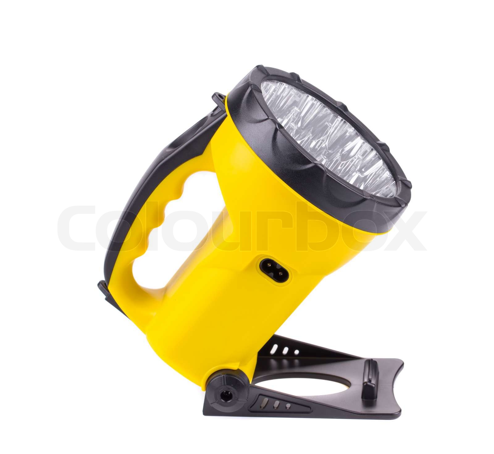 Yellow flashlight | Stock image | Colourbox