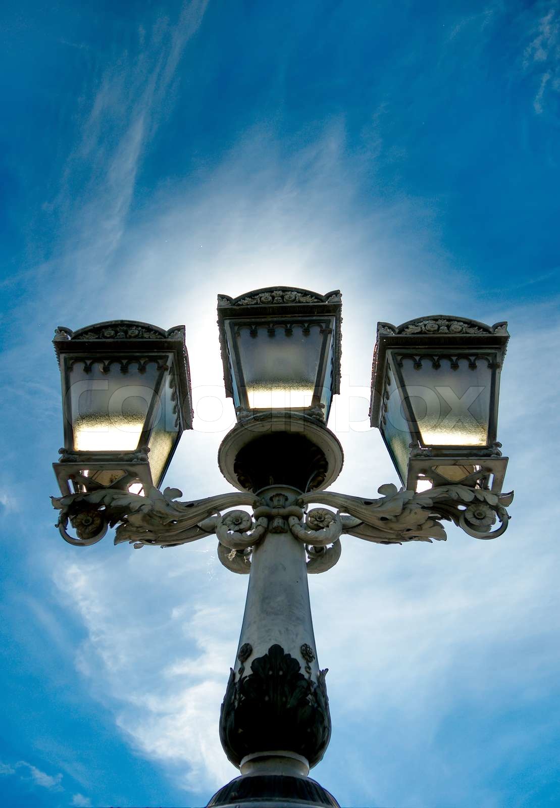 Decorative street lights | Stock image | Colourbox