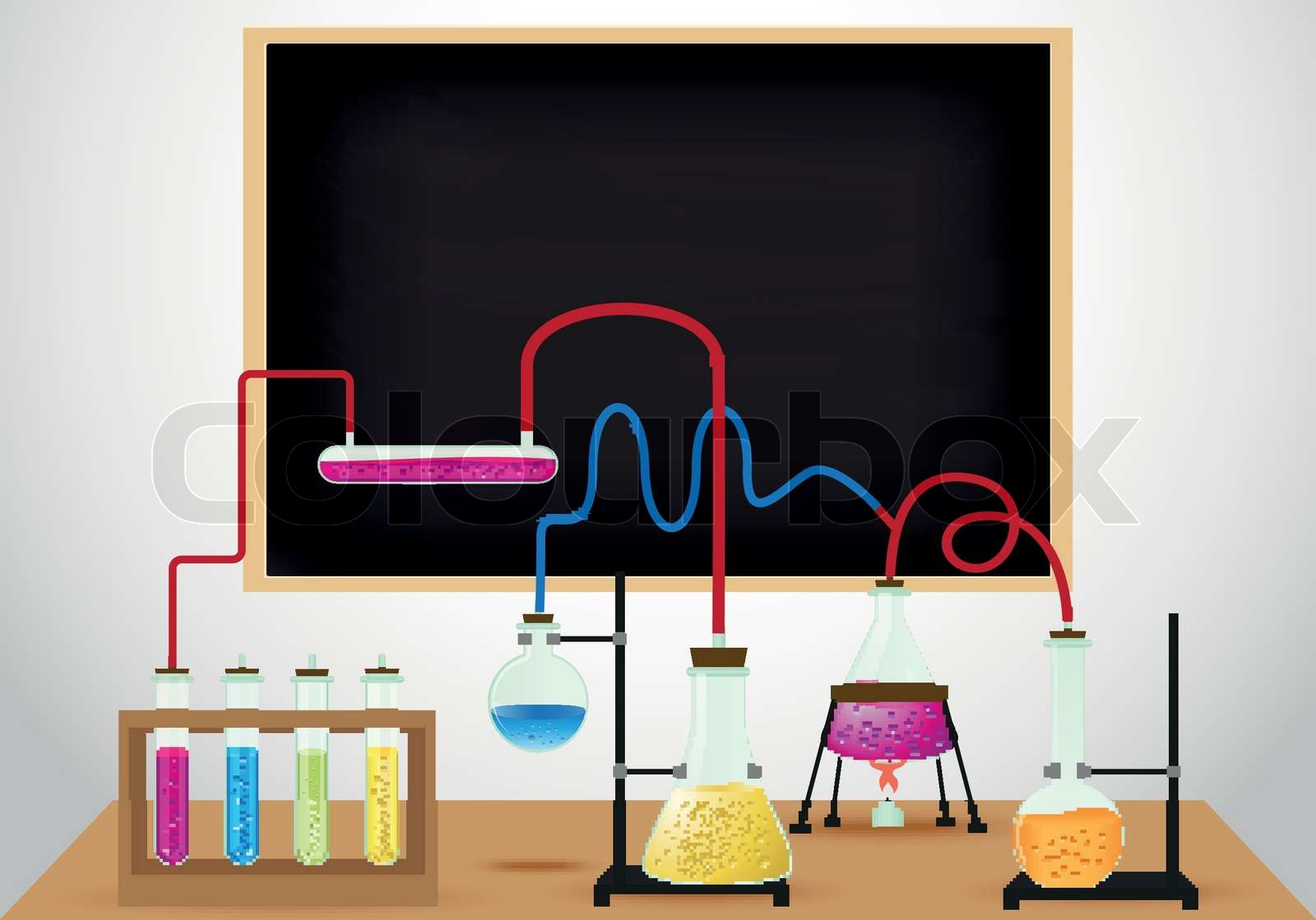 chemisches Labor-Hintergrund | Stock-Vektor | Colourbox