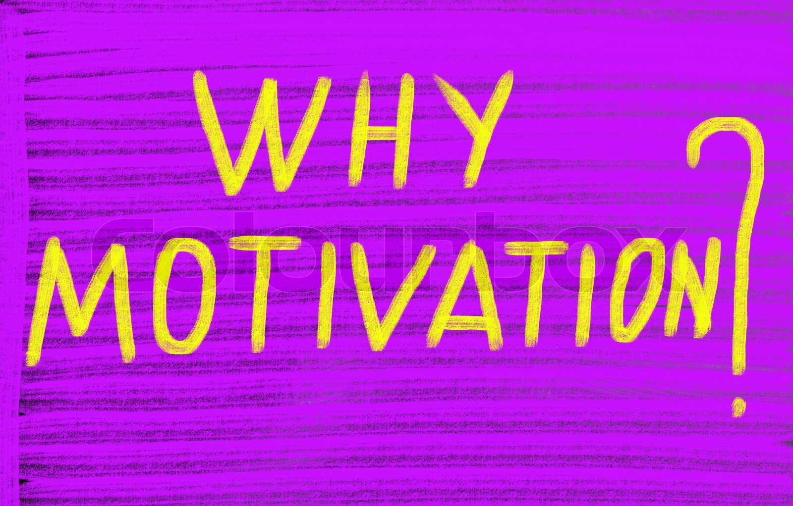 why motivation? | Stock image | Colourbox