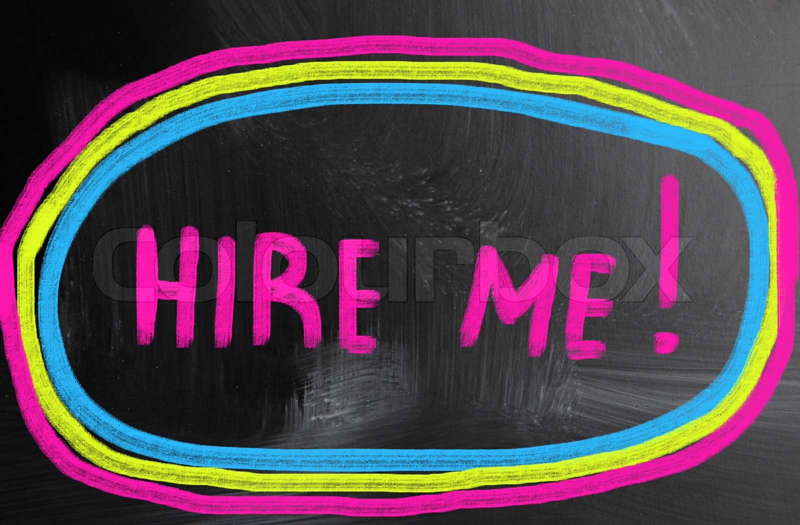 hire me concept | Stock image | Colourbox