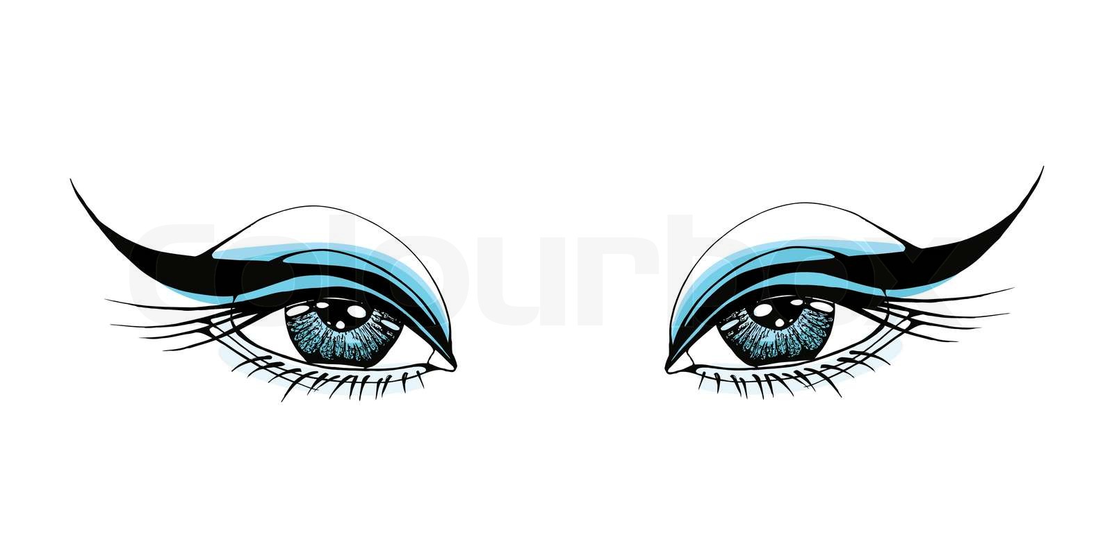 Beautiful woman eyes | Stock vector | Colourbox