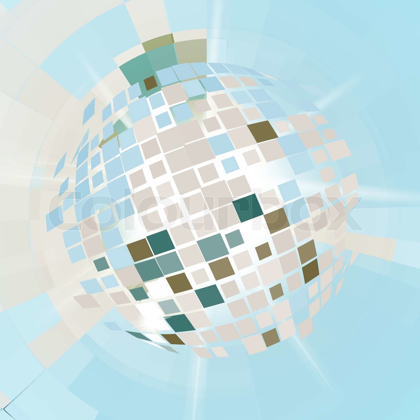 Disco ball explosion. | Stock vector | Colourbox