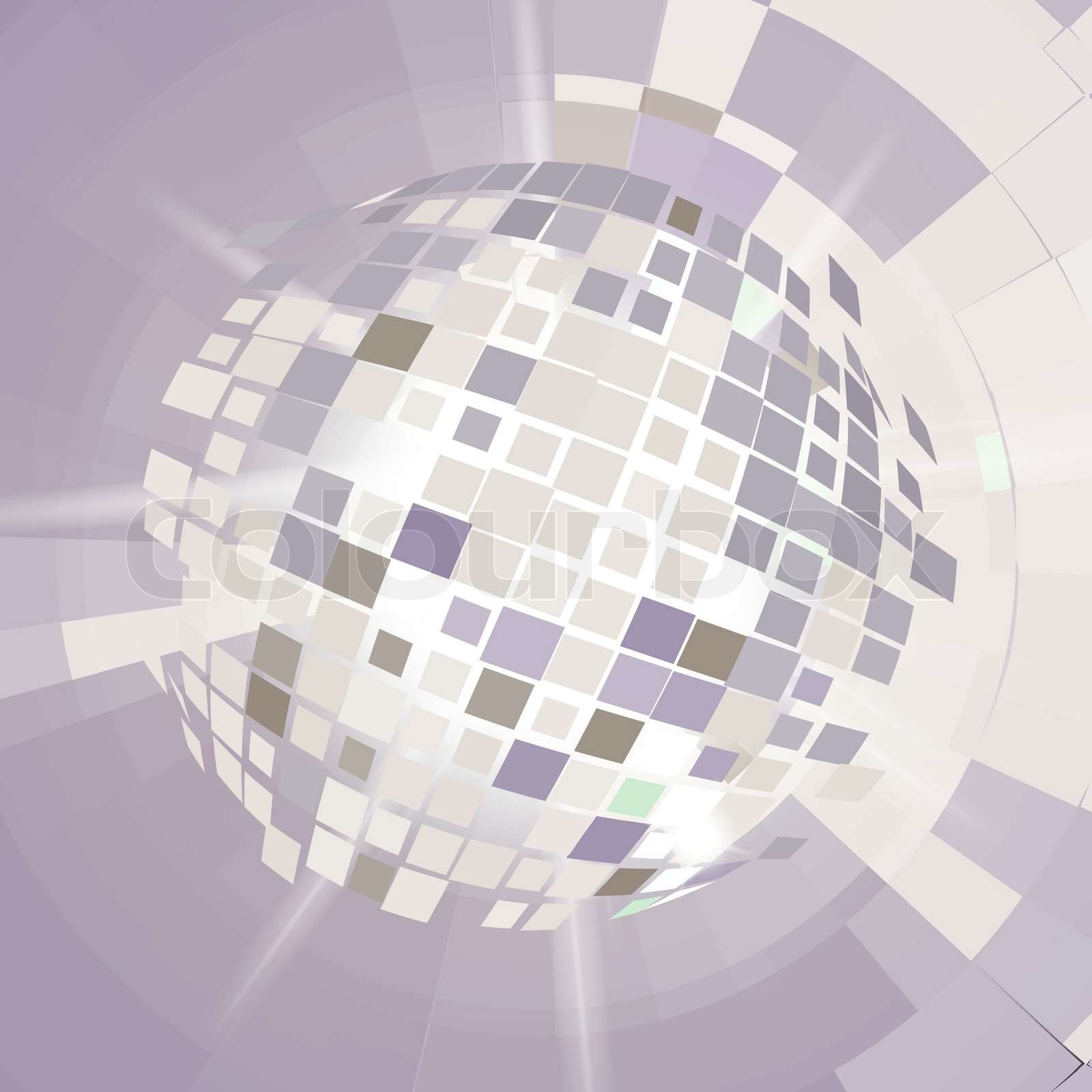 Disco ball explosion. | Stock vector | Colourbox