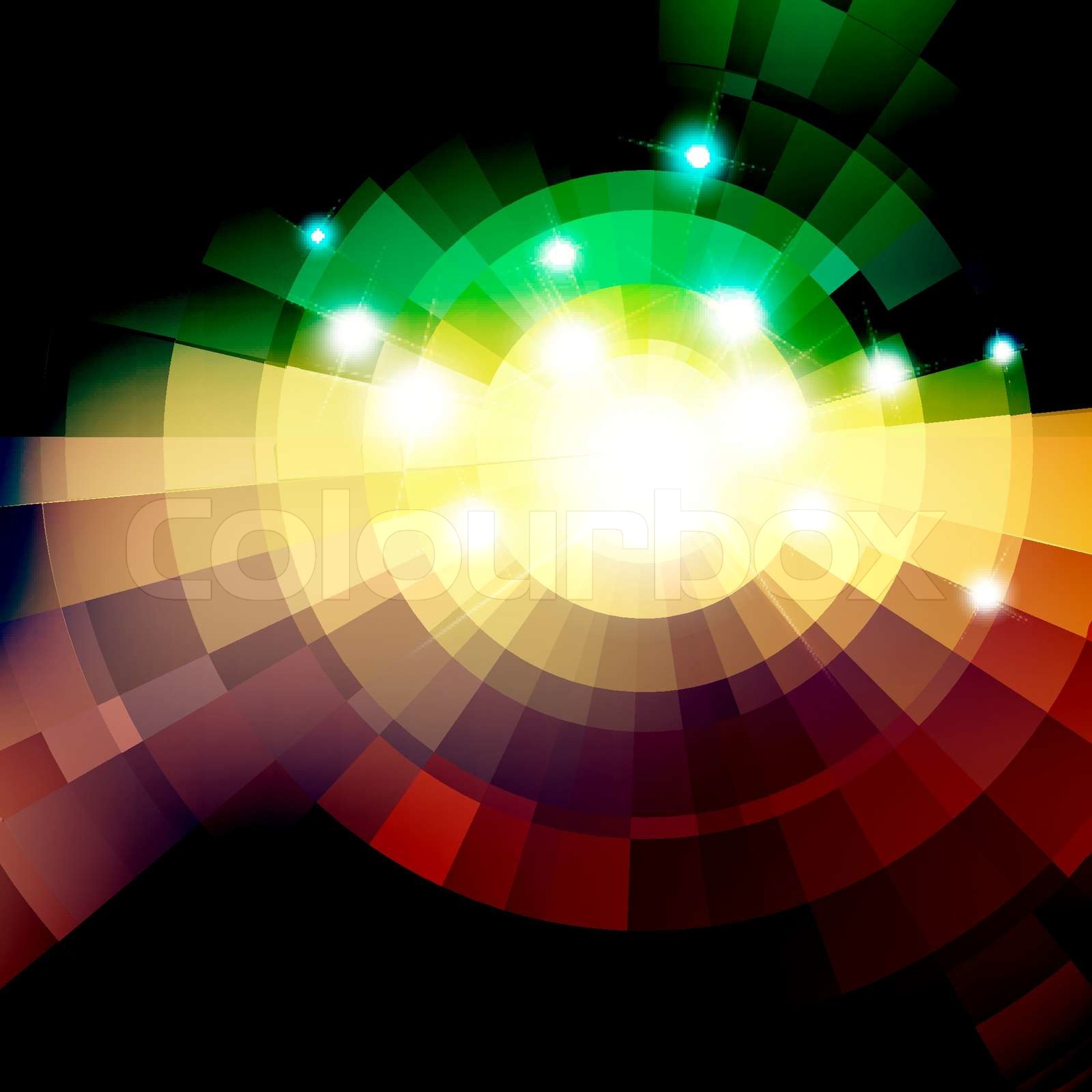 Abstract green lightning. vector illustration. | Stock vector | Colourbox