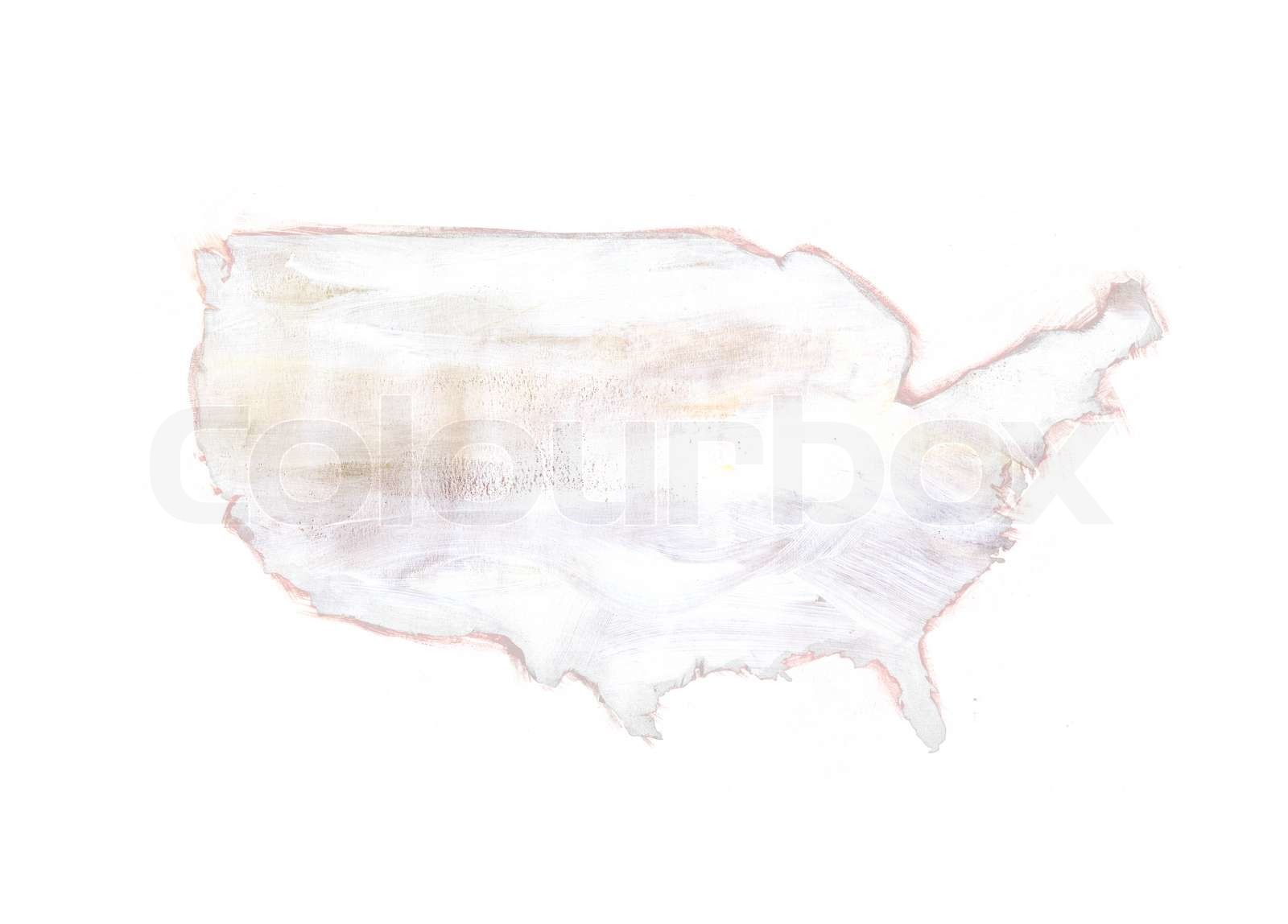 Textured Map of United States - america | Stock image | Colourbox