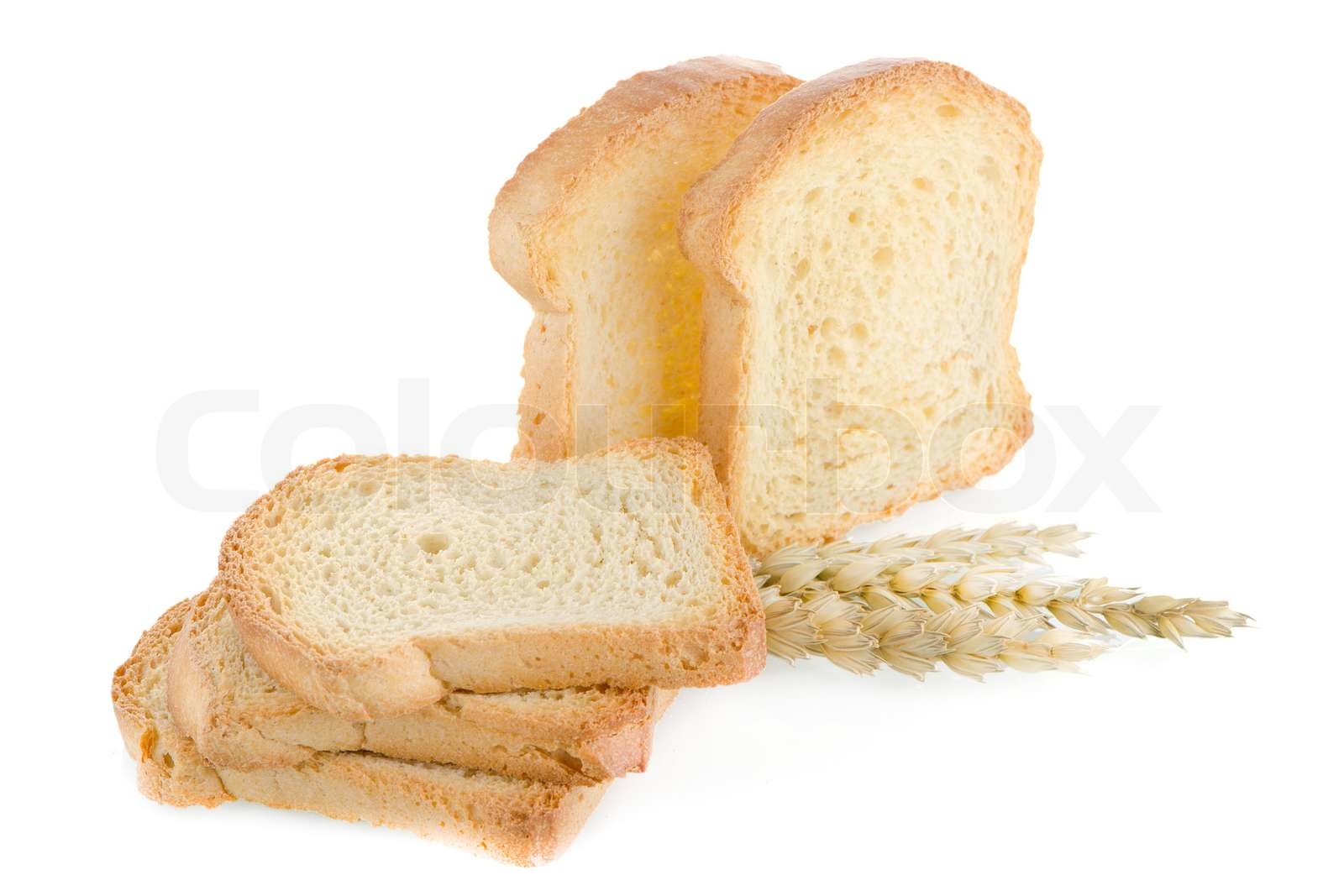 Golden brown toast | Stock image | Colourbox