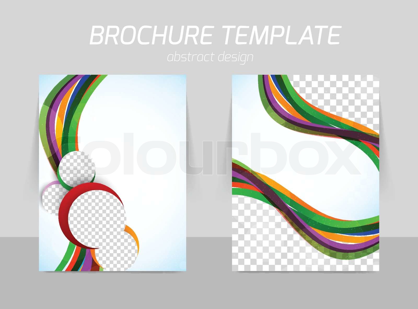 Flyer back and front template design | Stock vector | Colourbox