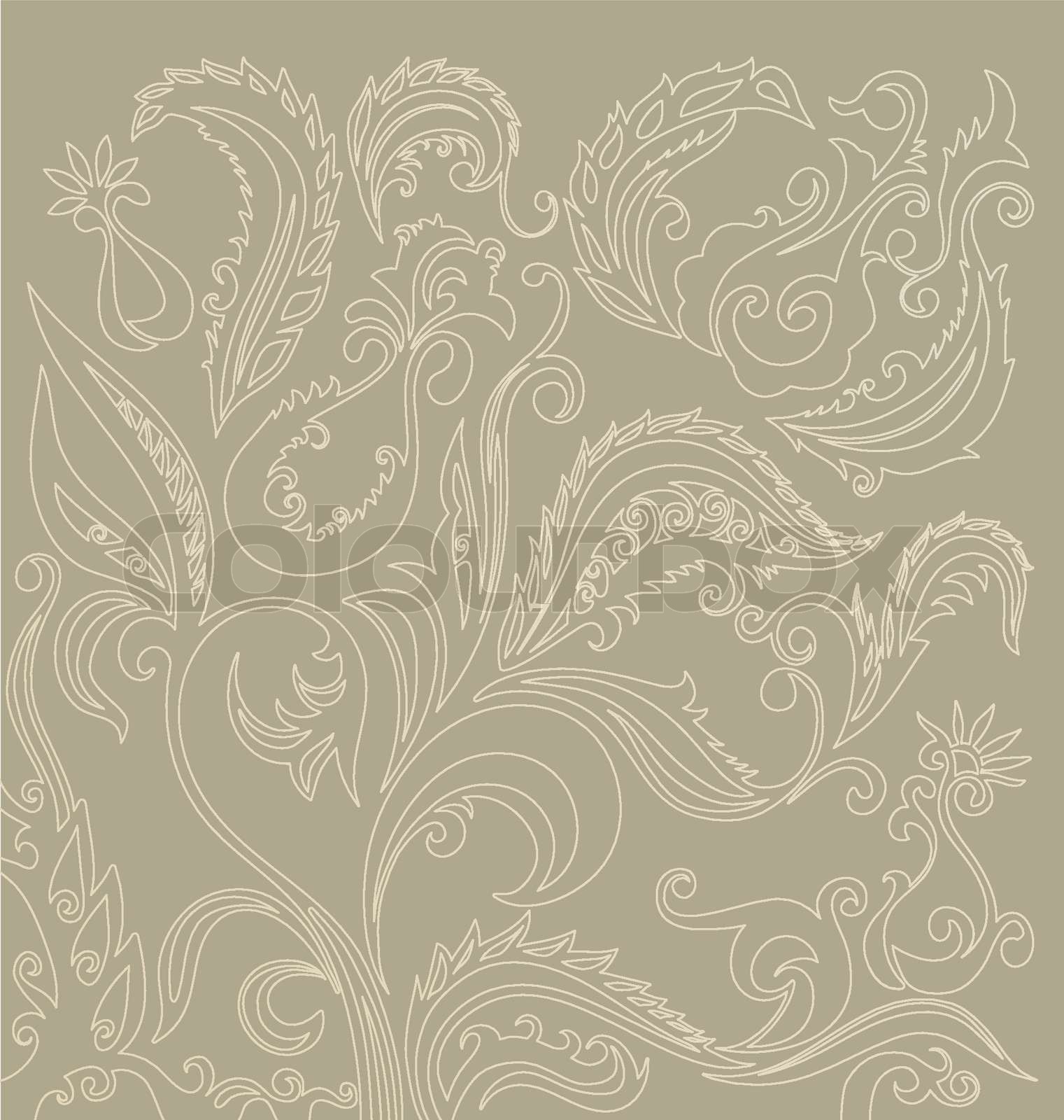 filigrane floral Muster orientalisch | Stock-Vektor | Colourbox