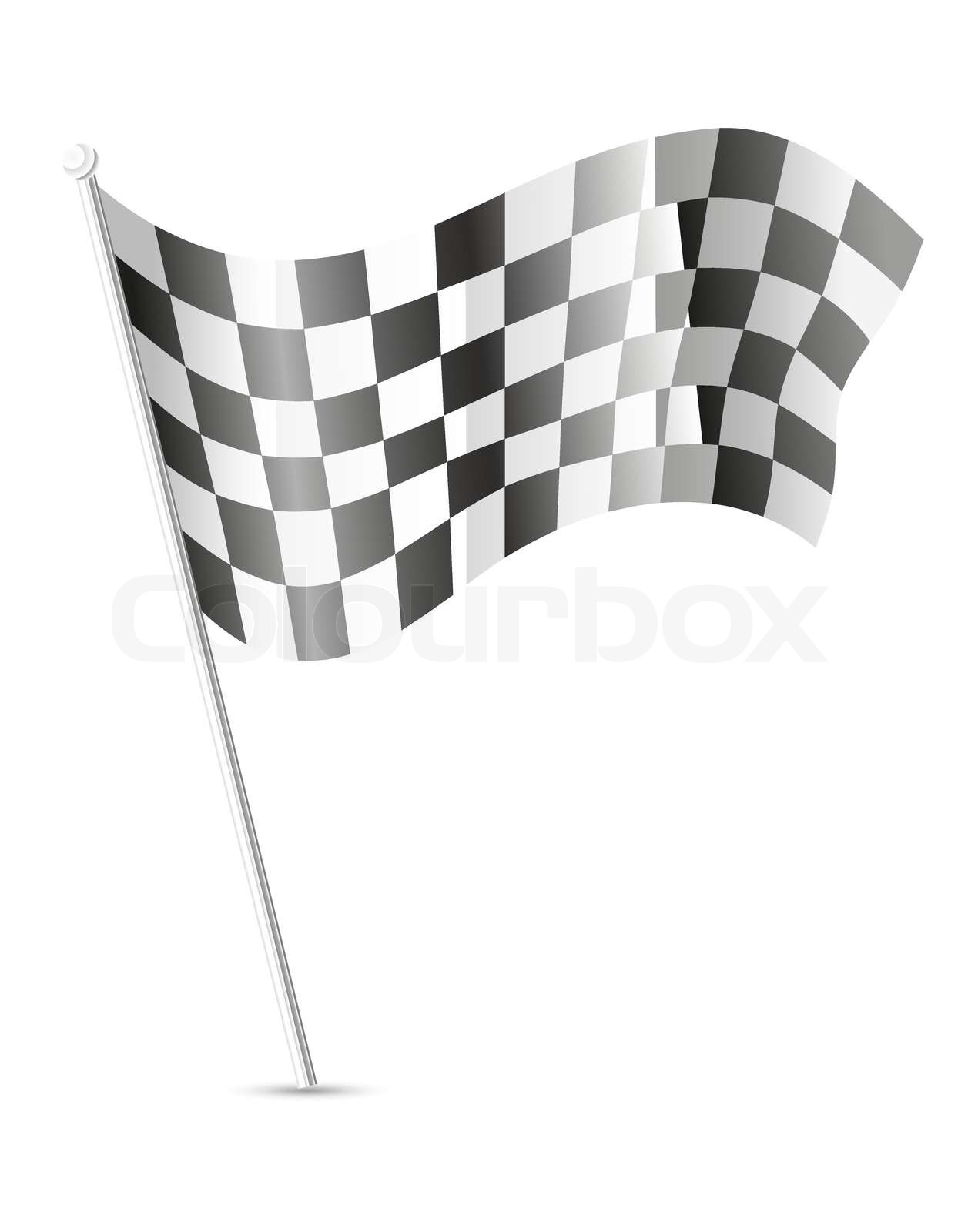 Zielflagge für Autorennen Vektor-illustration | Stock-Vektor | Colourbox