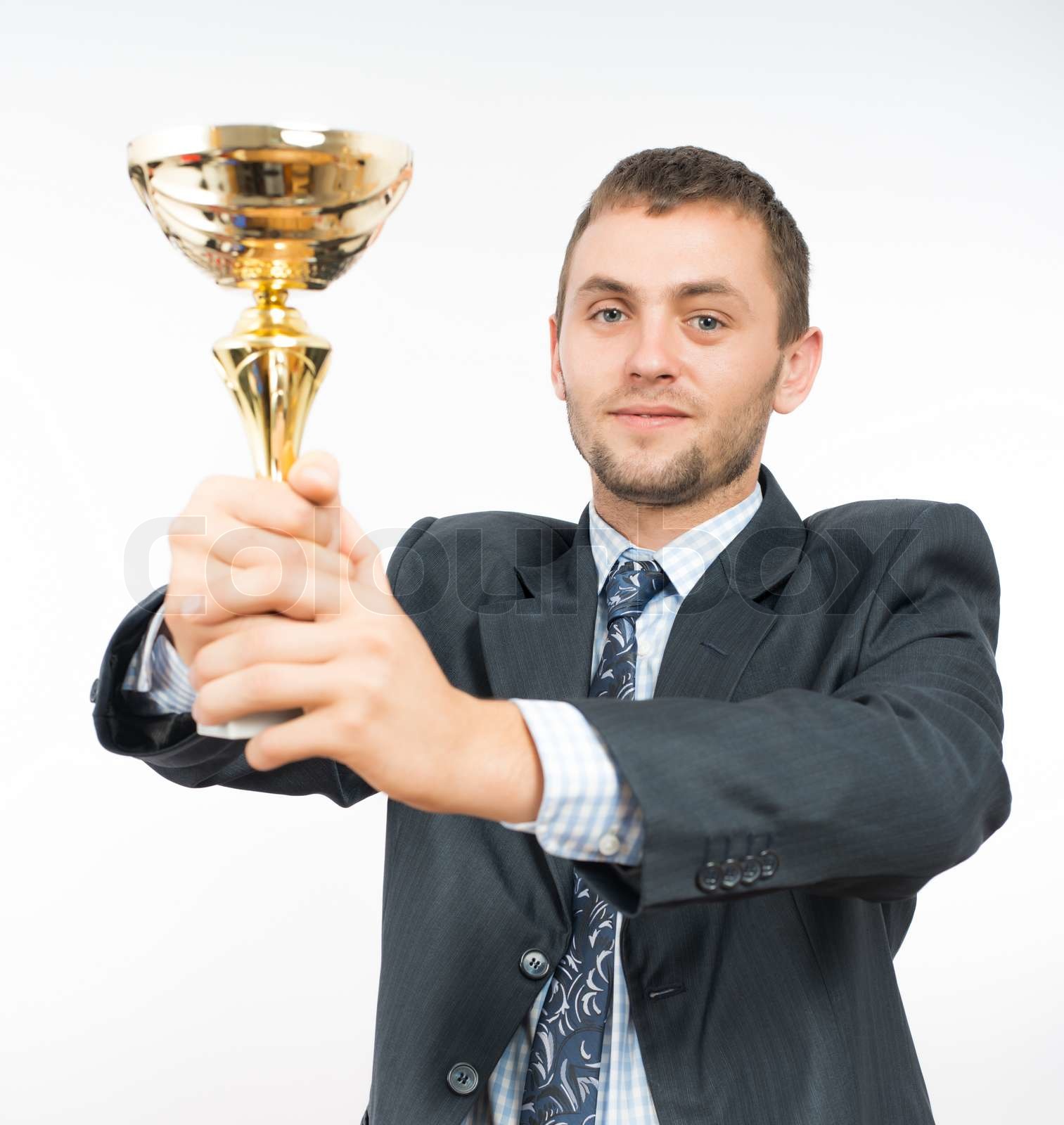 goblet in hands | Stock image | Colourbox