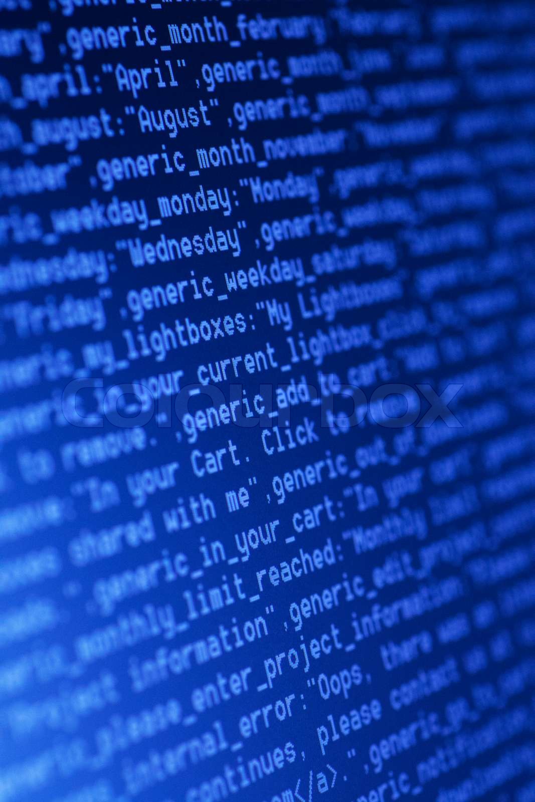 HTML codes | Stock image | Colourbox