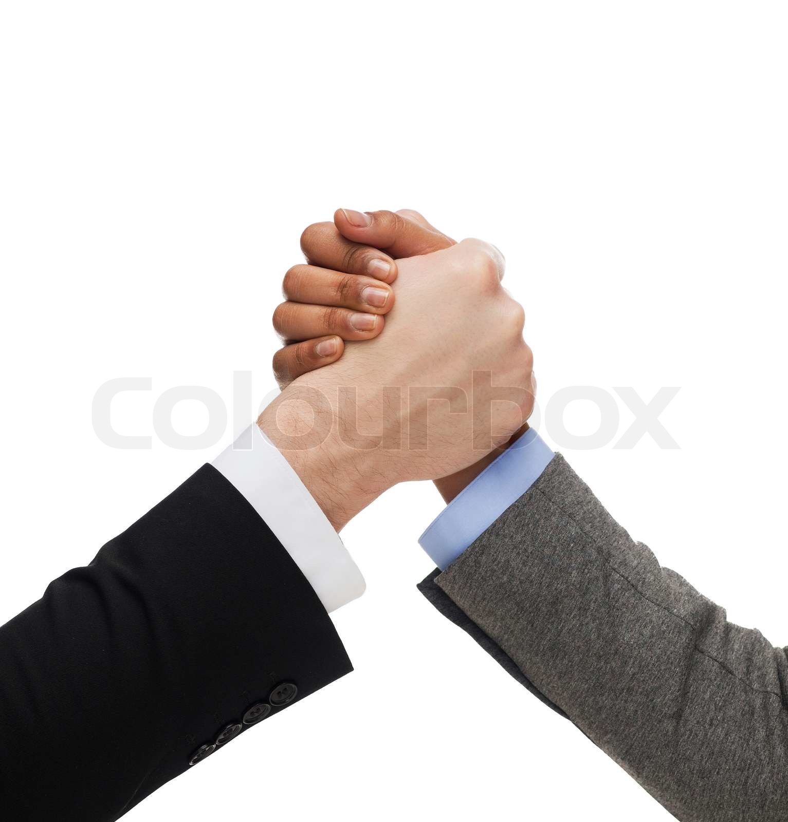 hands of two people armwrestling | Stock image | Colourbox