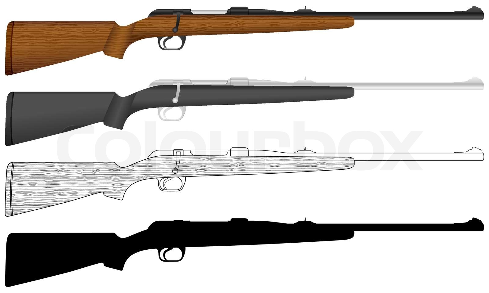 rifle | Stock vector | Colourbox