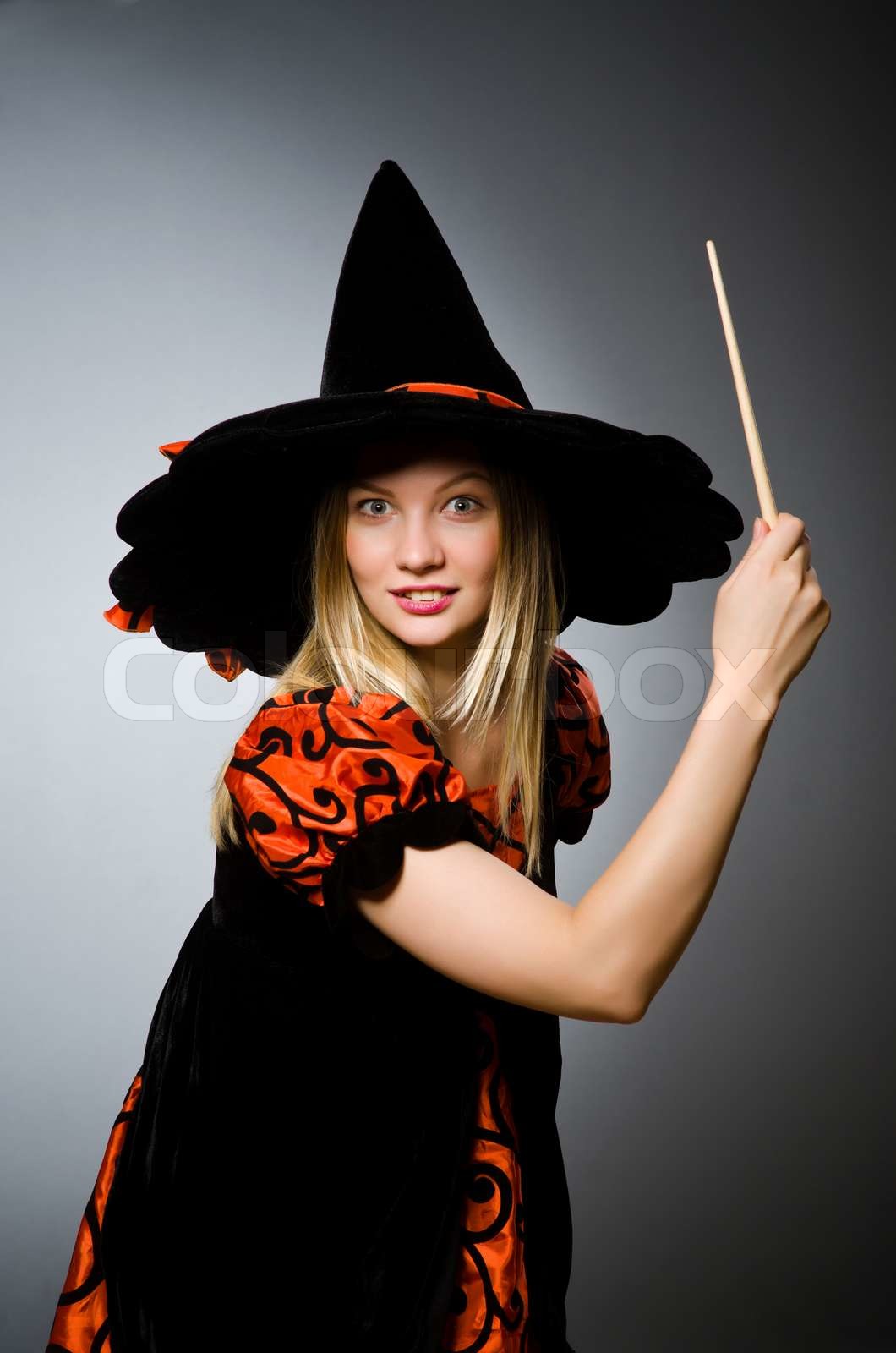 Witch doing her dirty tricks | Stock image | Colourbox
