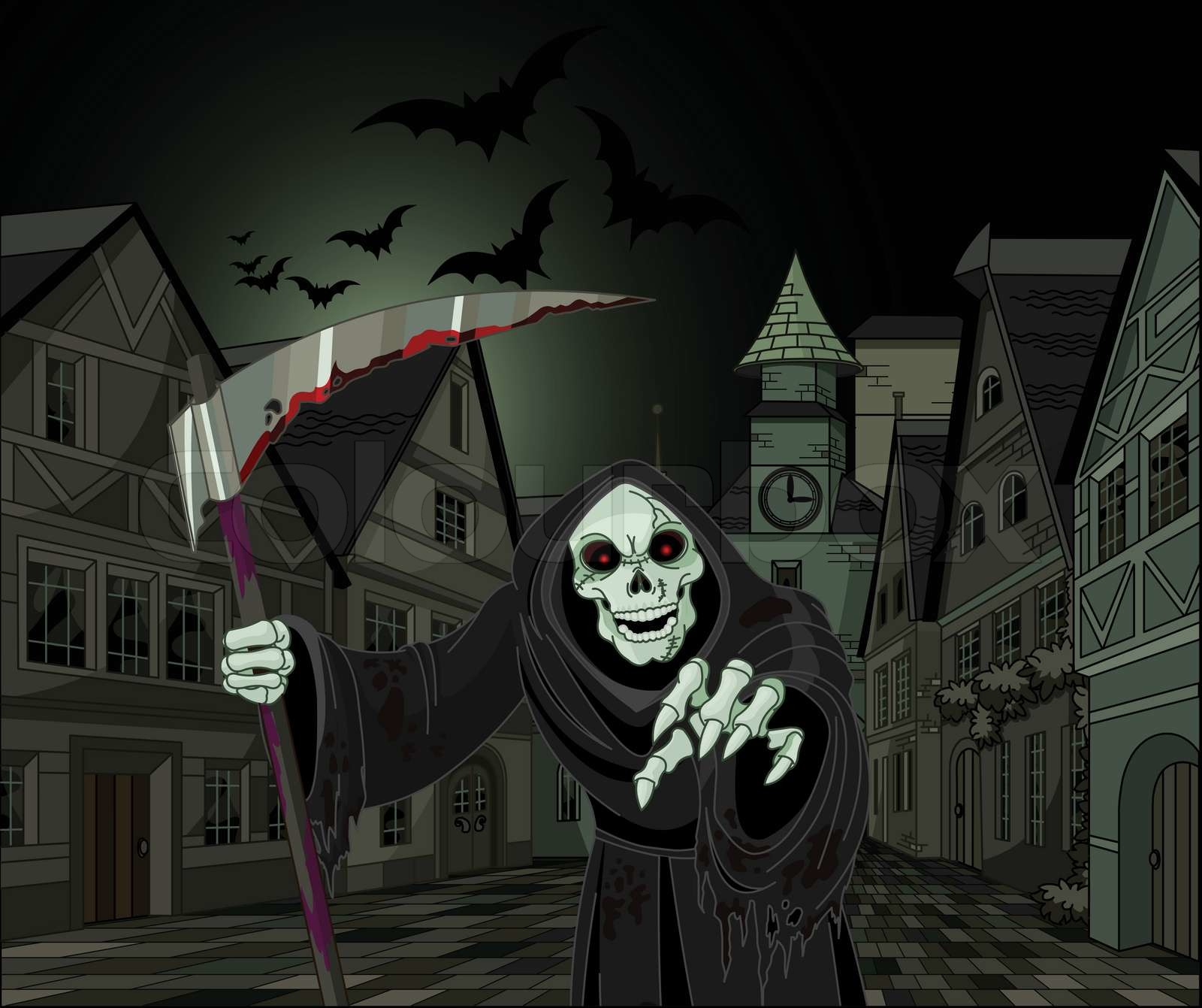 Sensenmann Halloween | Stock-Vektor | Colourbox