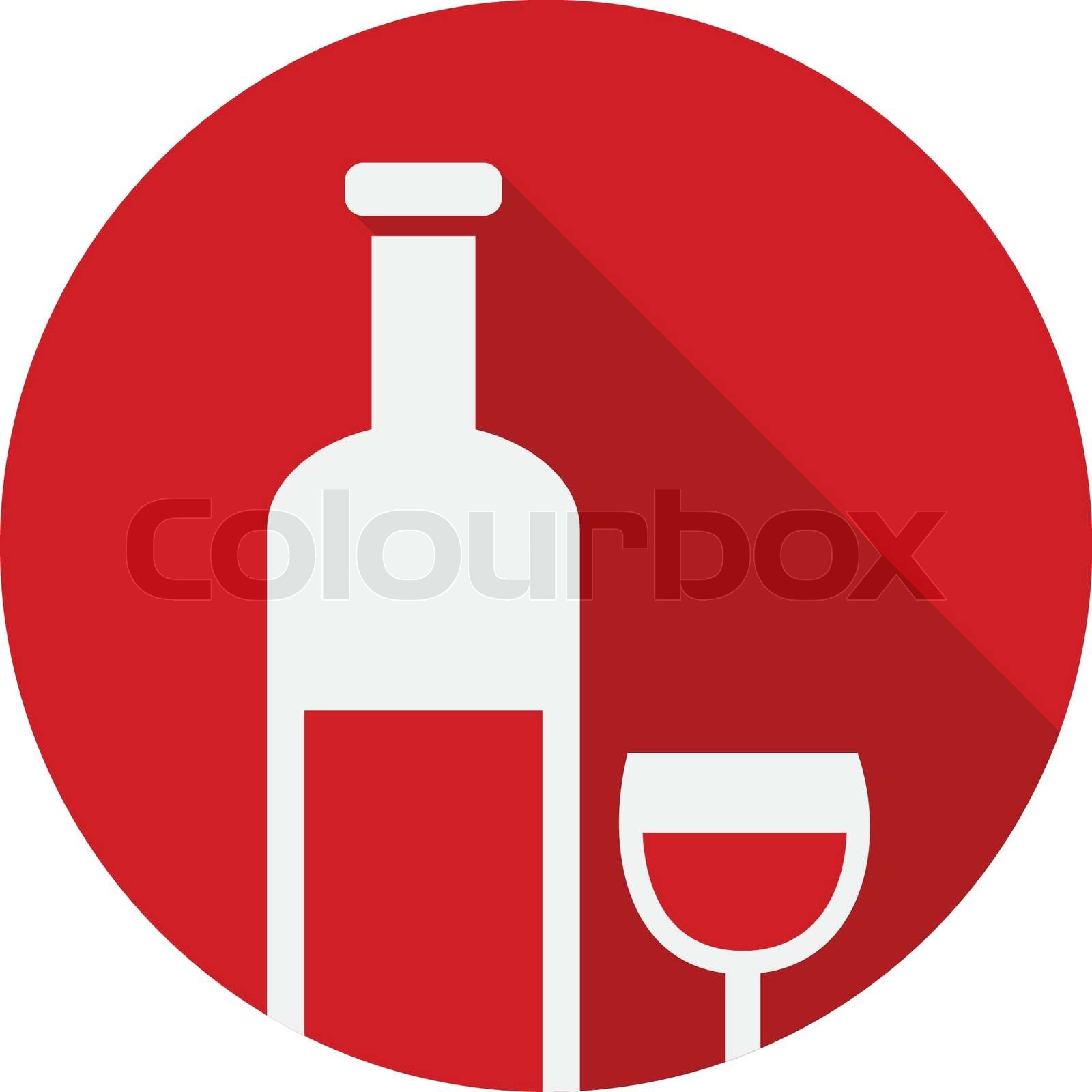 wine bottle icon | Stock vector | Colourbox