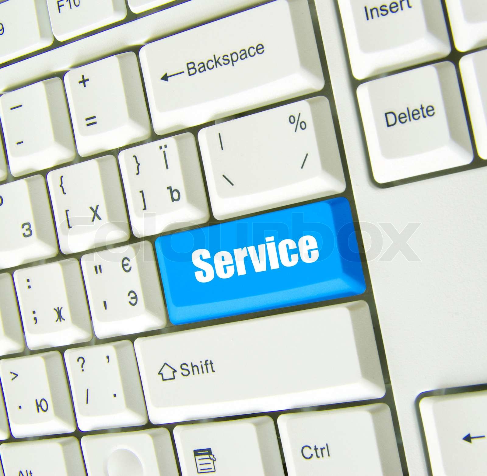 button of service | Stock image | Colourbox