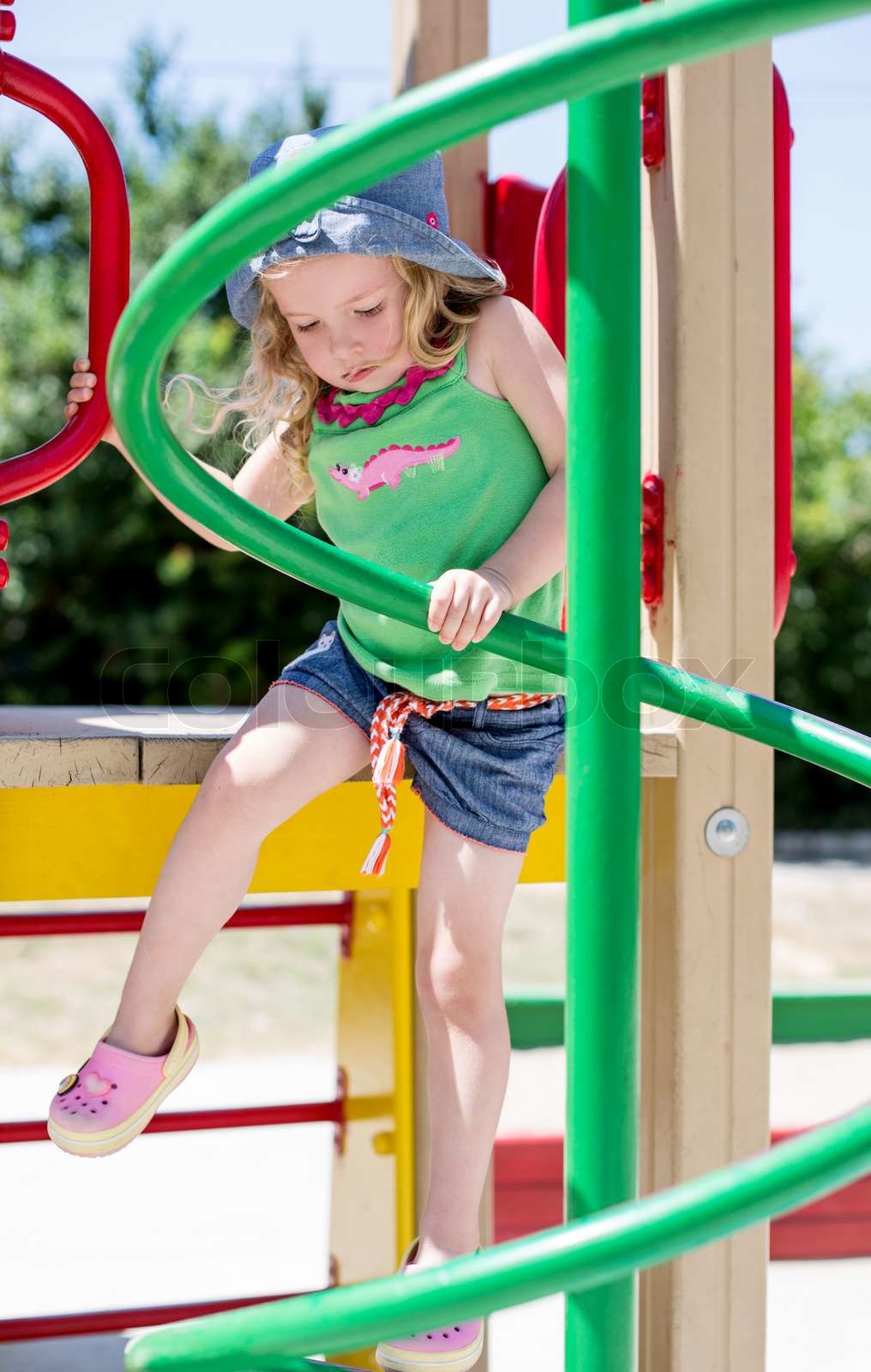 little girl having fun | Stock image | Colourbox