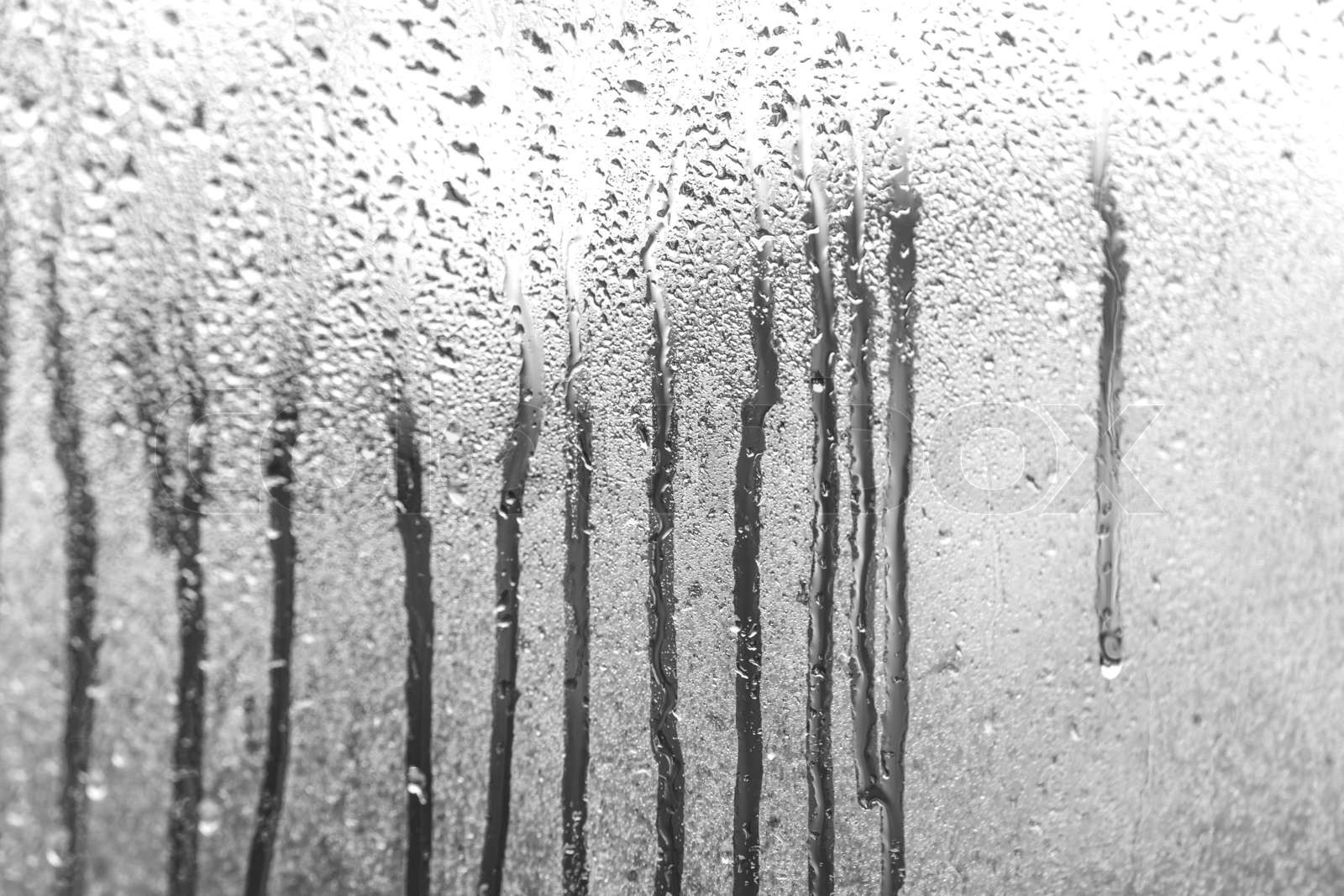 rain on glass | Stock image | Colourbox