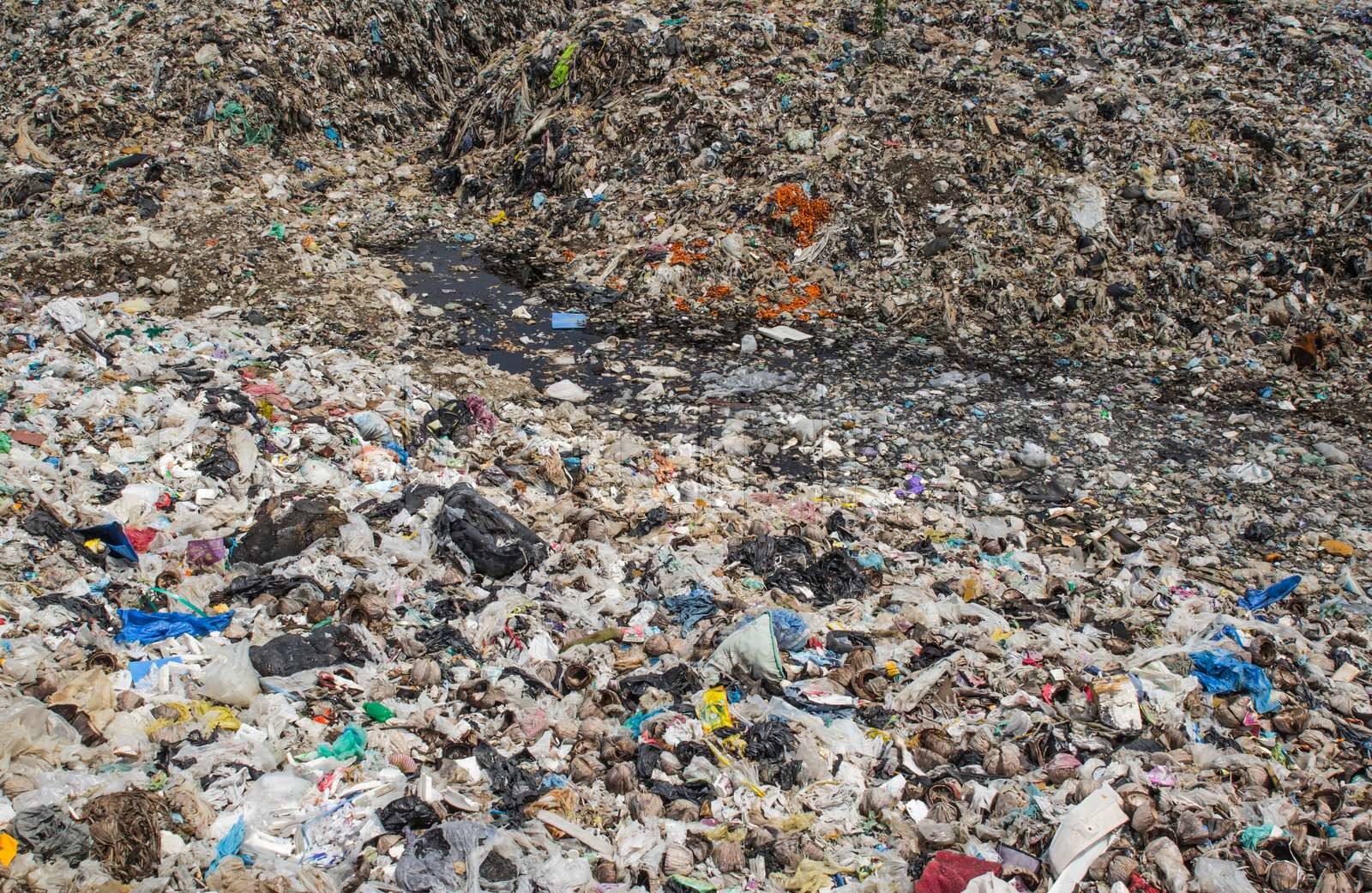 Pile of domestic garbage in landfill | Stock image | Colourbox