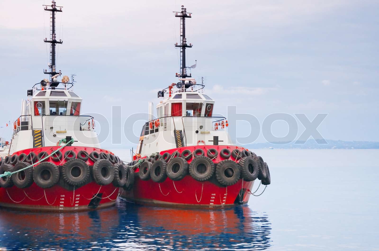 red tugboats | Stock image | Colourbox