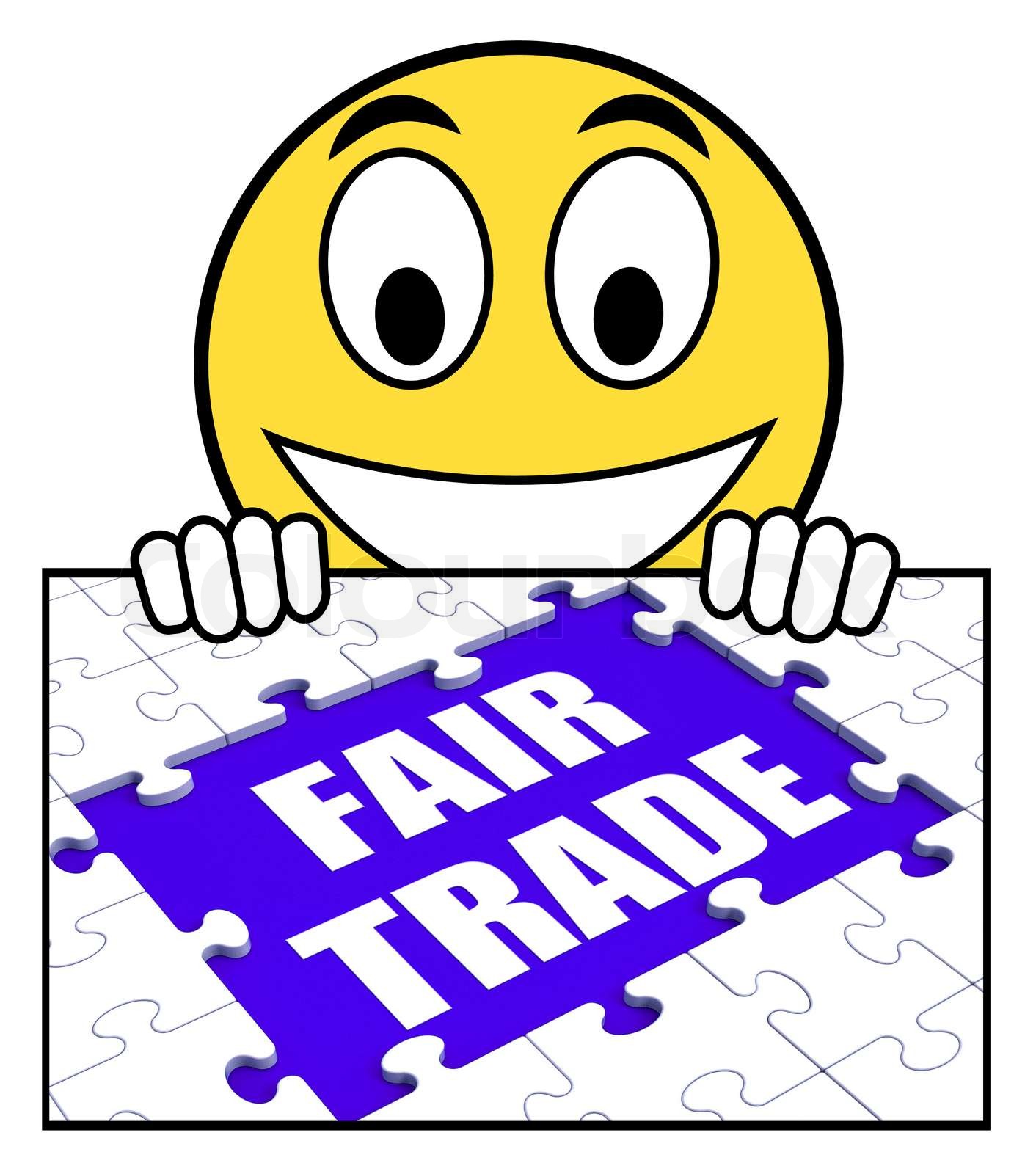 Fair Trade Sign Means Shop Or Buy Fairtrade Products | Stock image ...