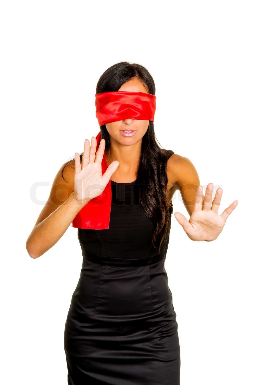 woman with blindfold | Stock image | Colourbox