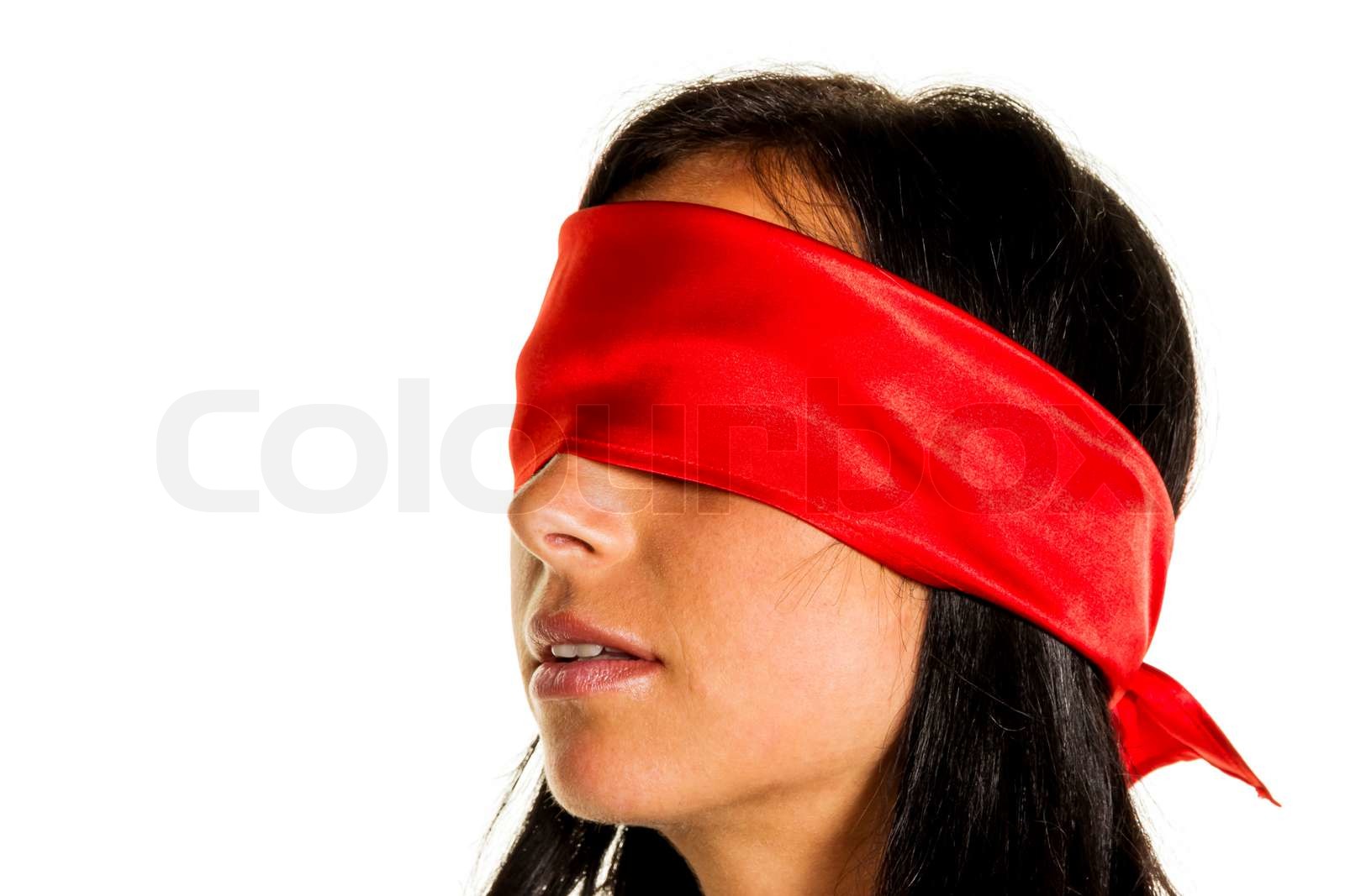 woman with blindfold | Stock image | Colourbox