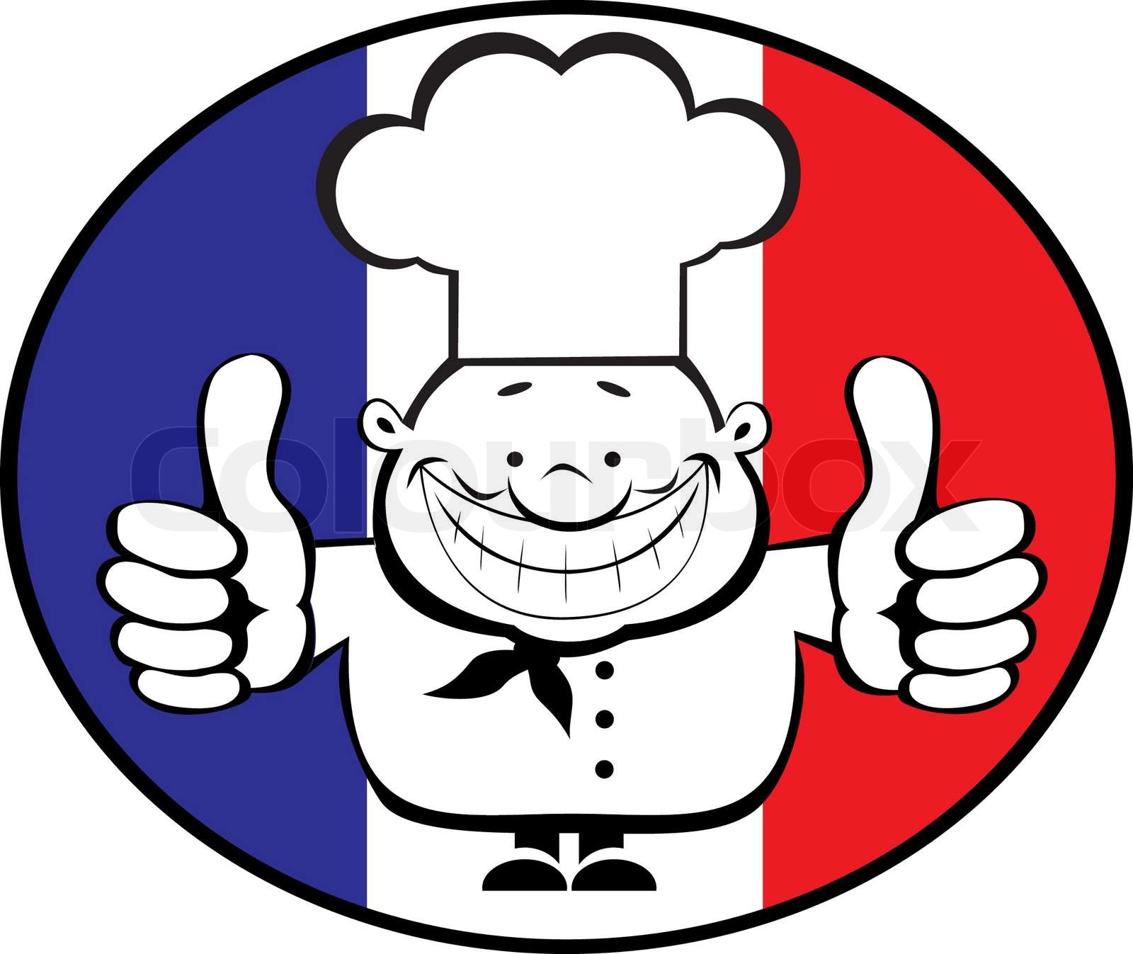 fransk, flag, tegneserie | Stock vektor | Colourbox