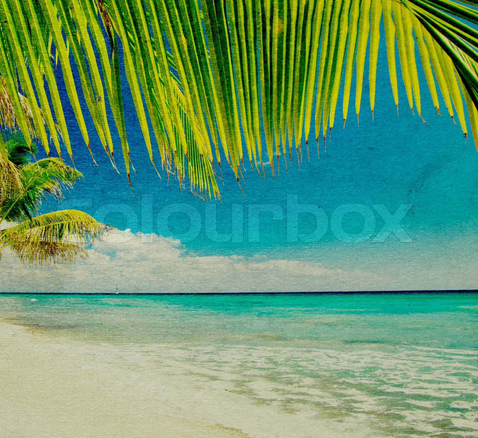 grunge beach | Stock image | Colourbox