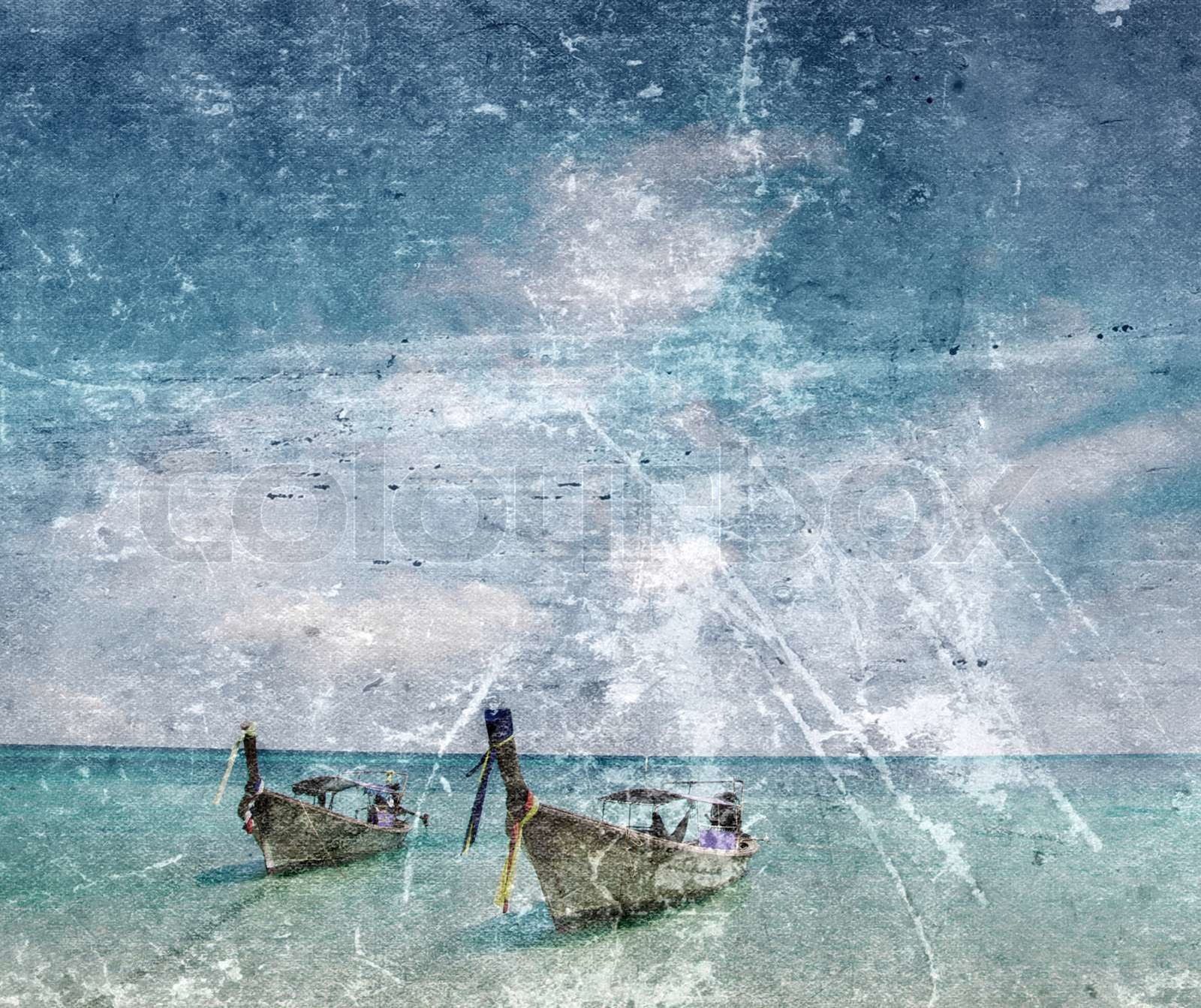 grunge beach | Stock image | Colourbox