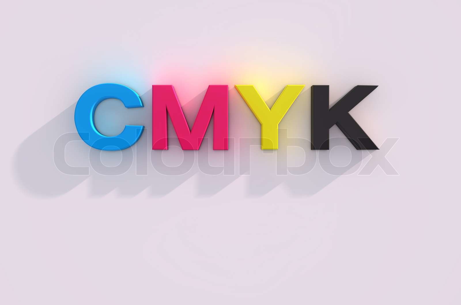CMYK Letters | Stock image | Colourbox