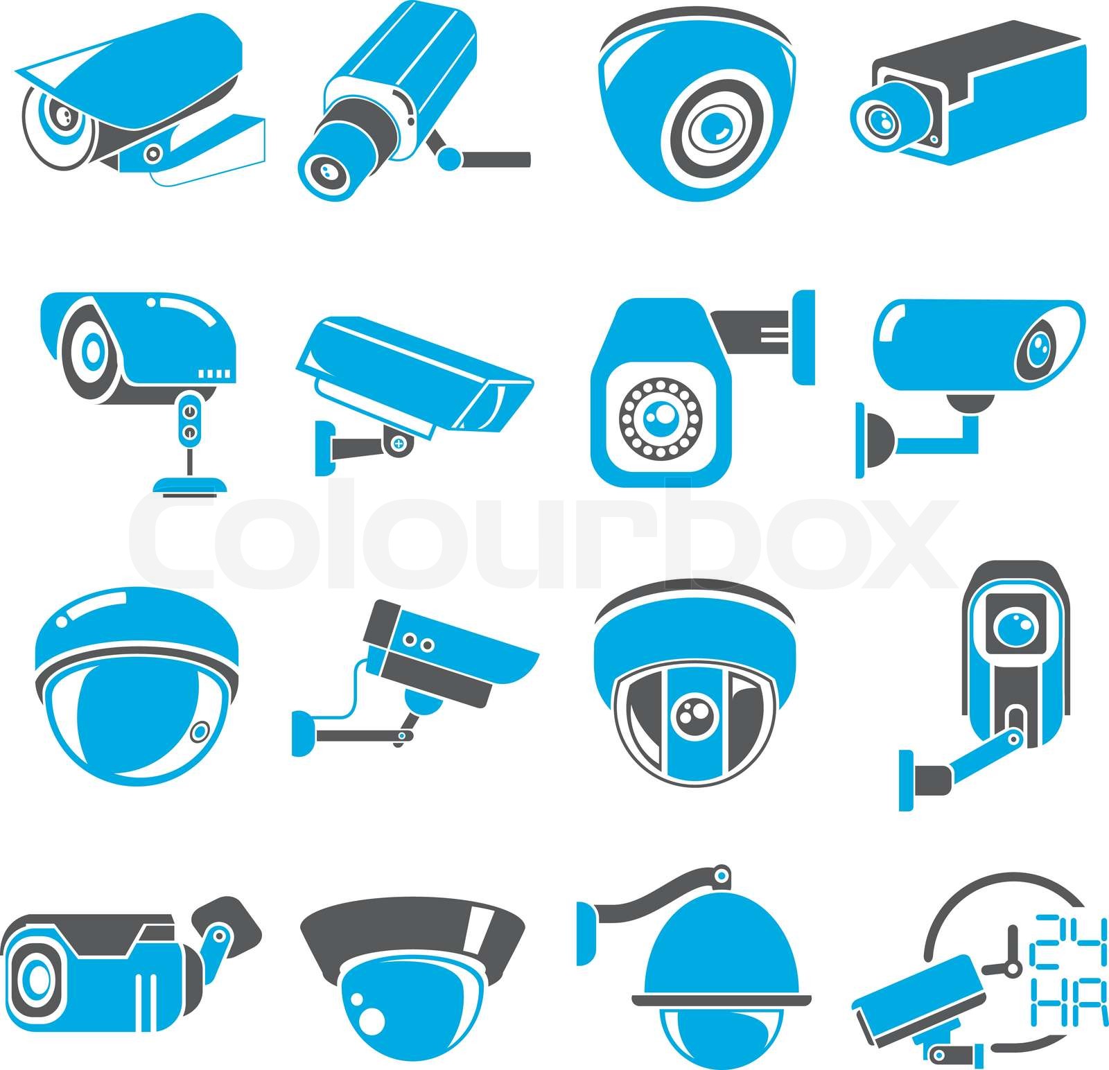 cctv icons | Stock vector | Colourbox