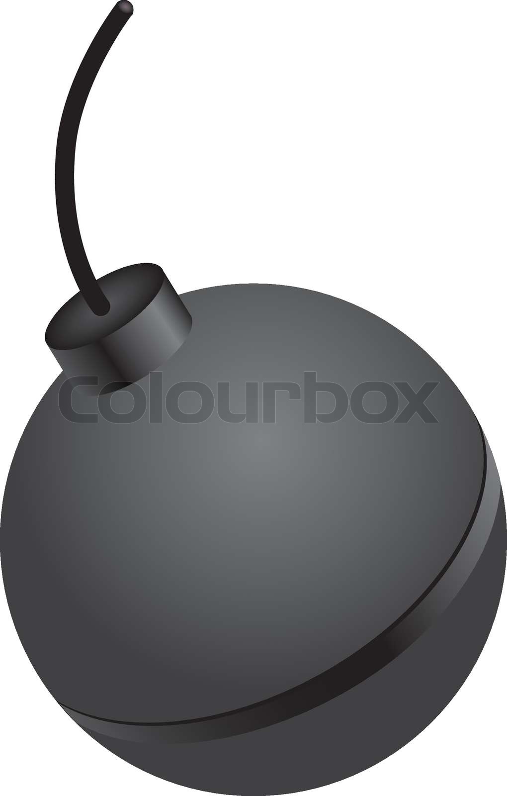 Spherical Bomb | Stock vector | Colourbox