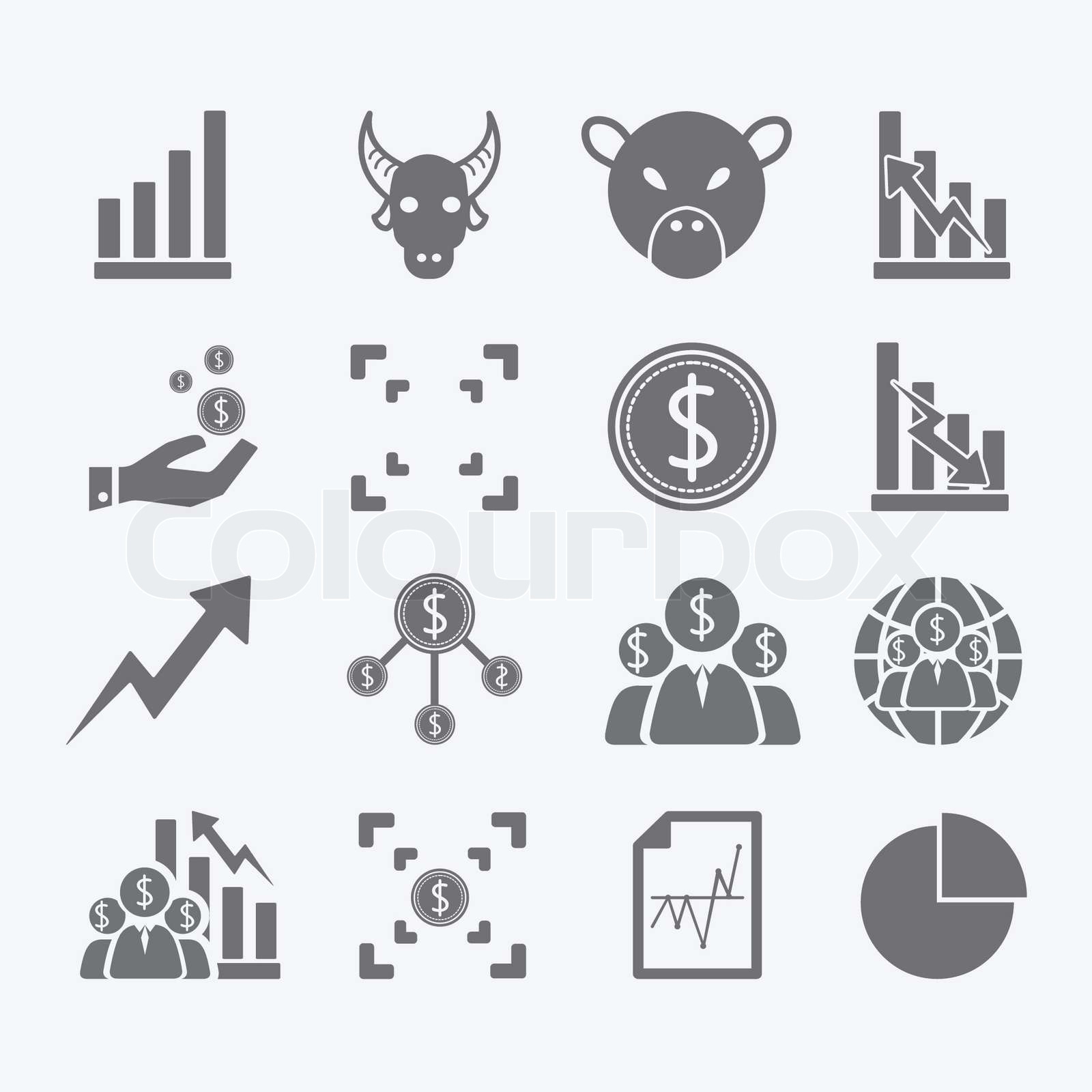 Business Human icons set | Stock vector | Colourbox