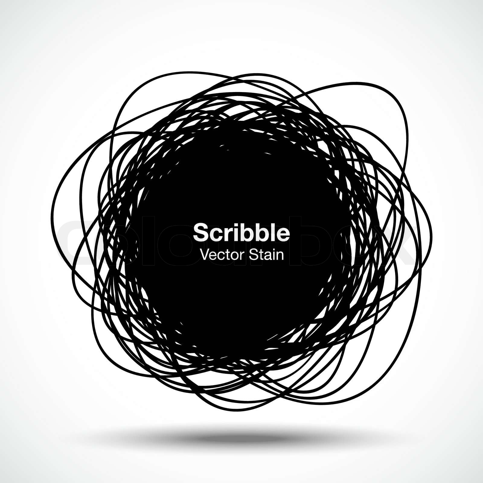 Hand Drawn Scribble Shape | Stock vector | Colourbox