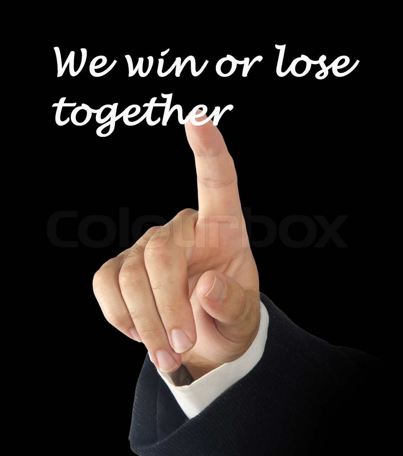 We win or lose together | Stock image | Colourbox