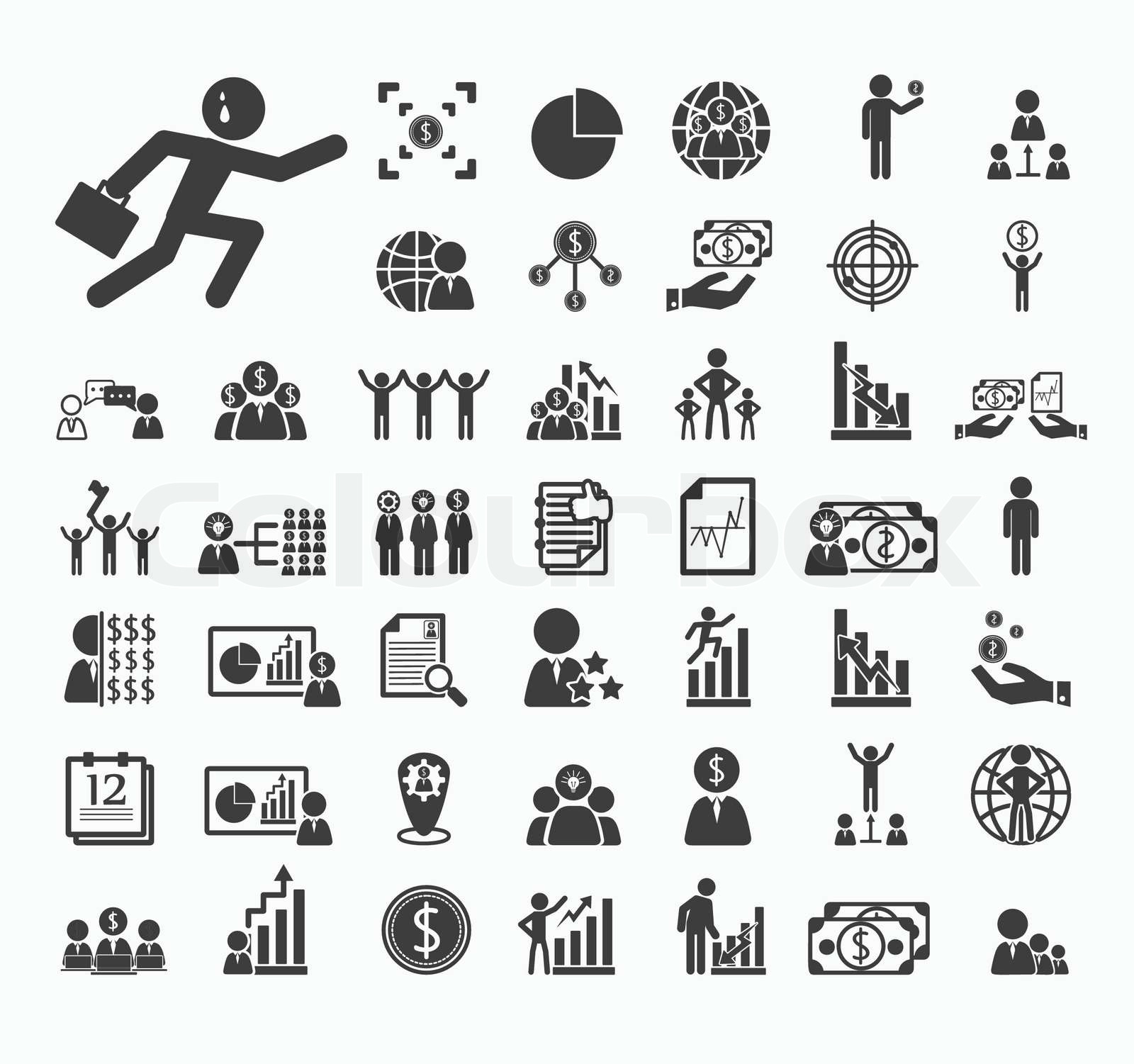 Human-Ressource-Icons Vektor-Satz | Stock-Vektor | Colourbox