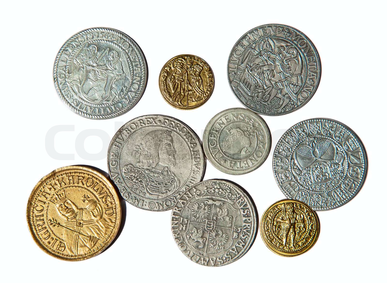 Medieval coins | Stock image | Colourbox
