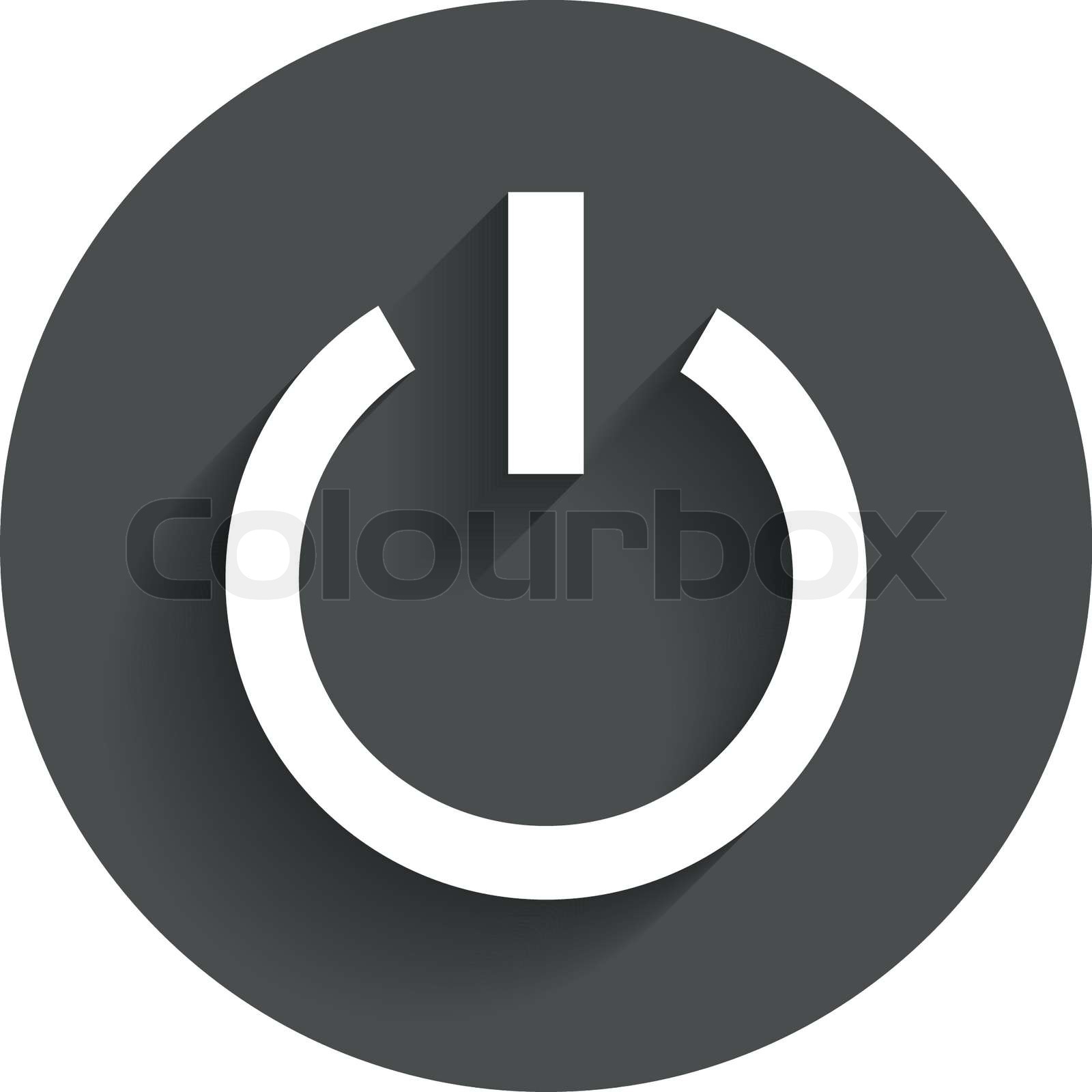 Power sign icon. Switch on symbol. | Stock vector | Colourbox