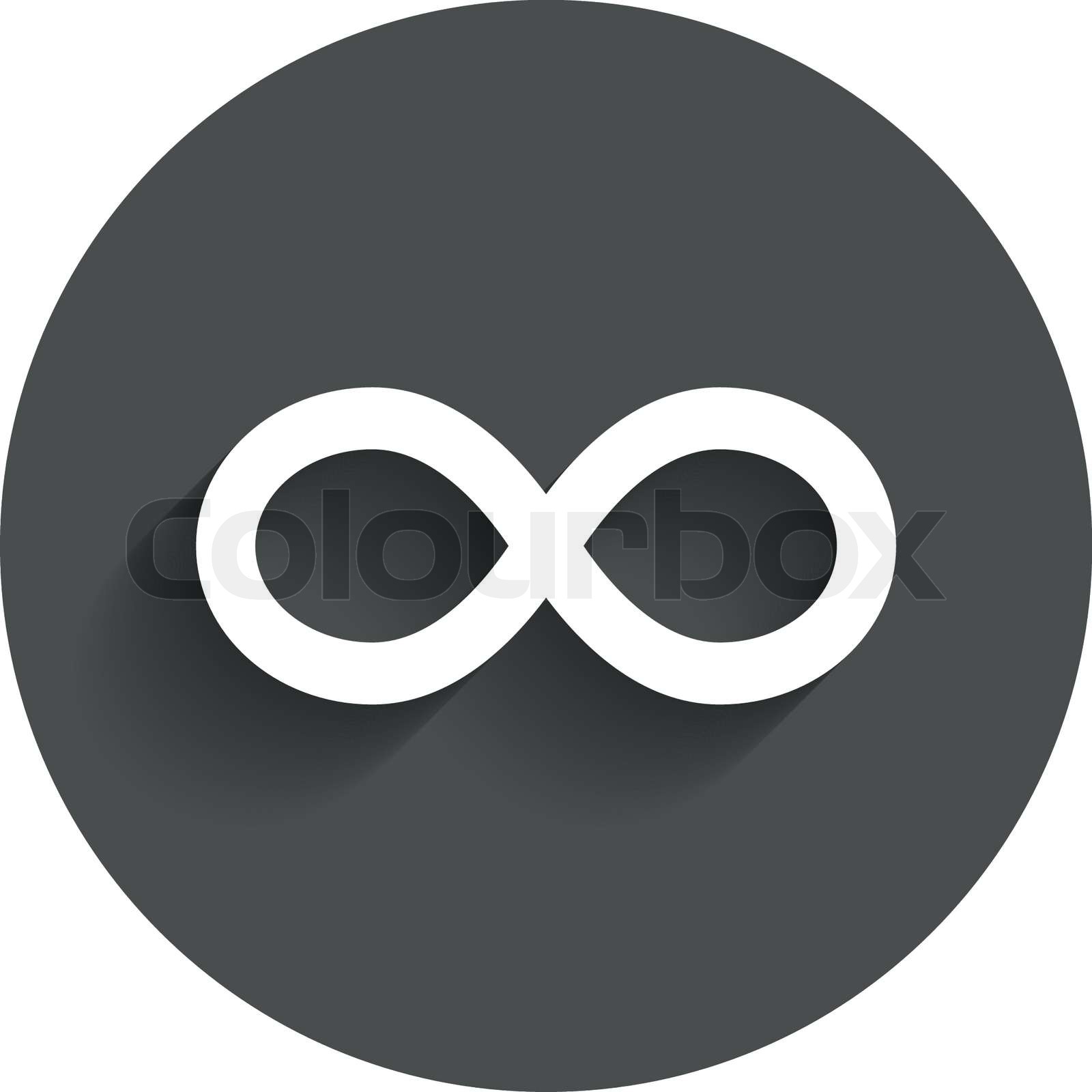 Wiederholen Sie die Ikone. Schleife-Symbol. unendlich-Zeichen. | Stock ...