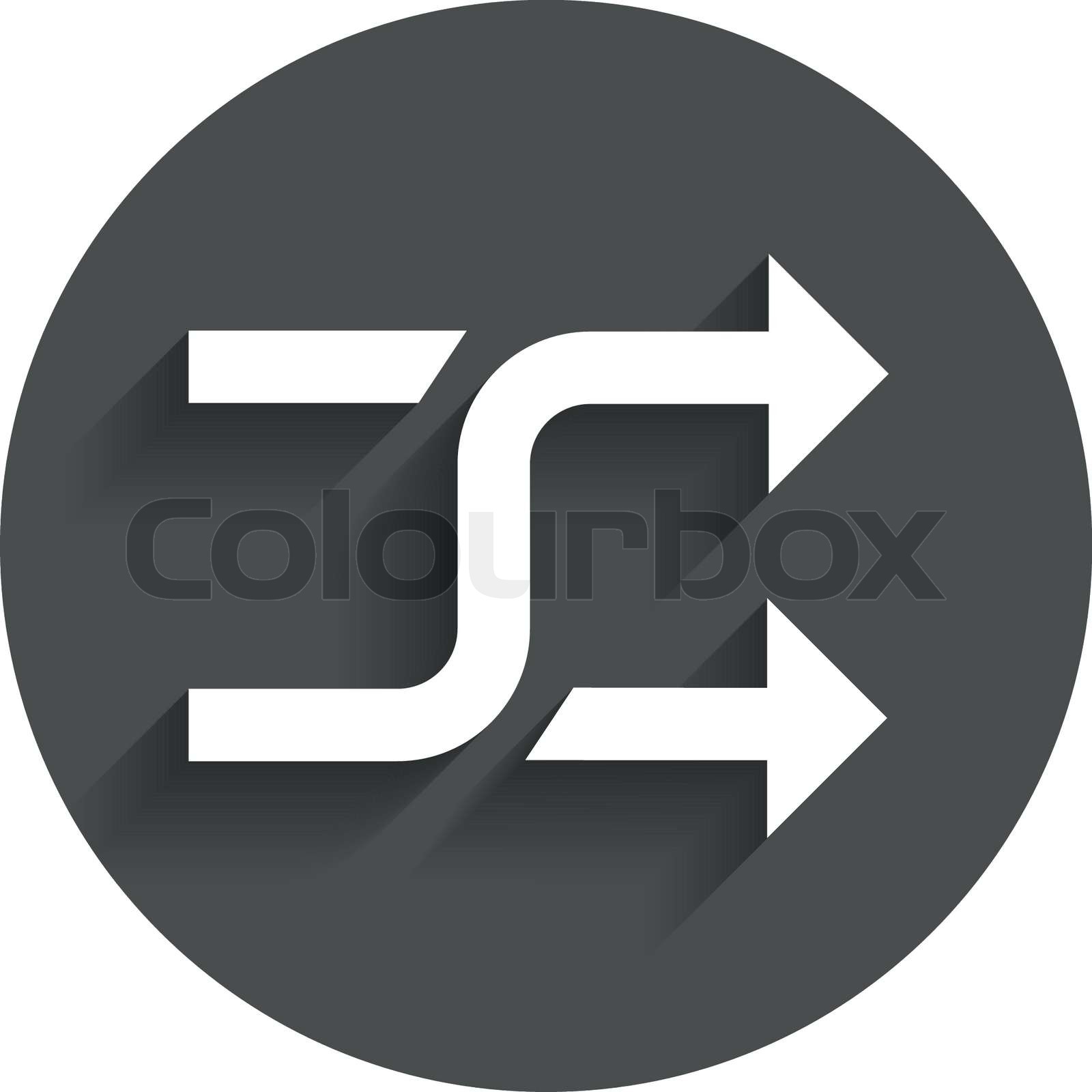 Shuffle sign icon. Random symbol. | Stock vector | Colourbox