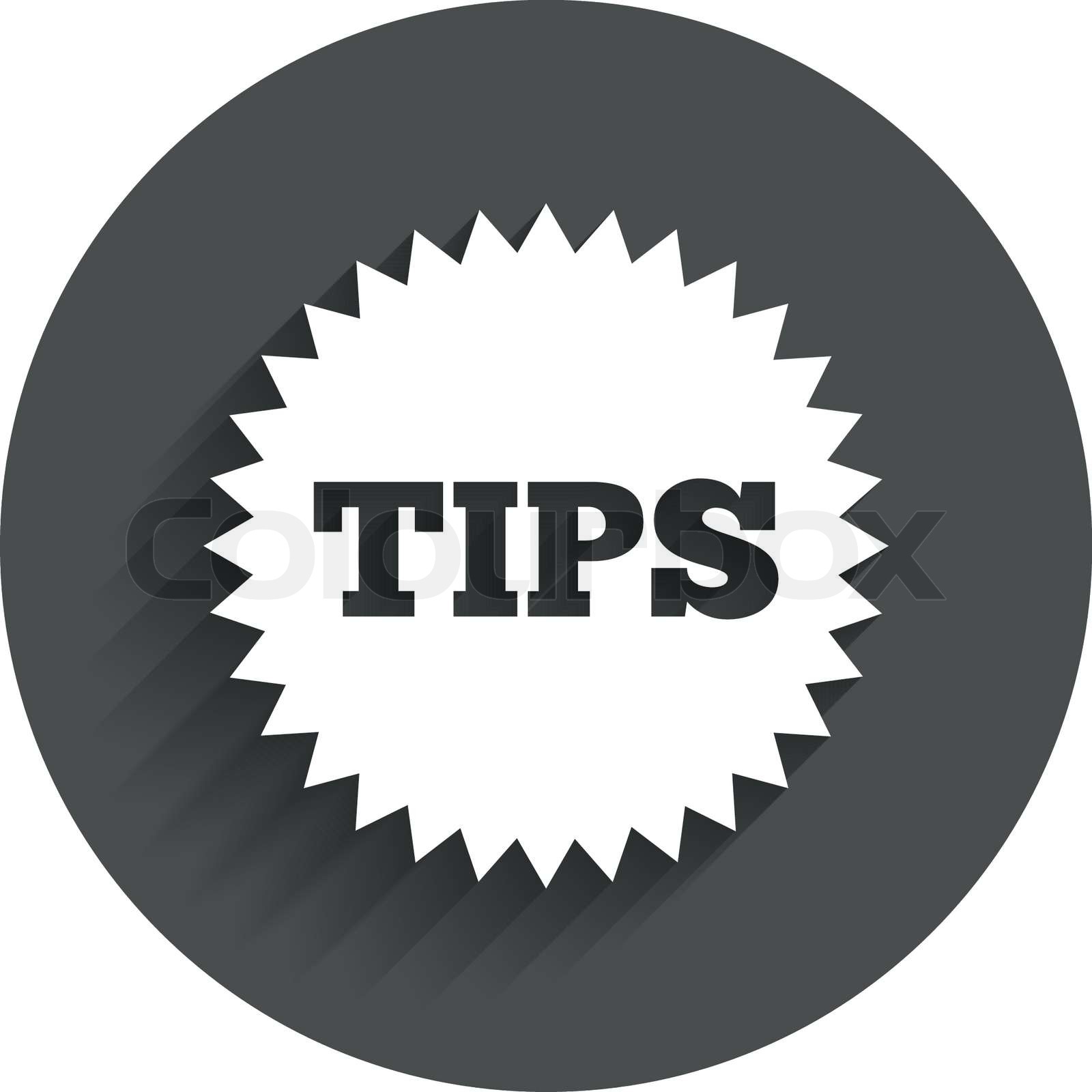 Tipps zu unterzeichnen Symbol. Stern-Symbol. | Stock-Vektor | Colourbox