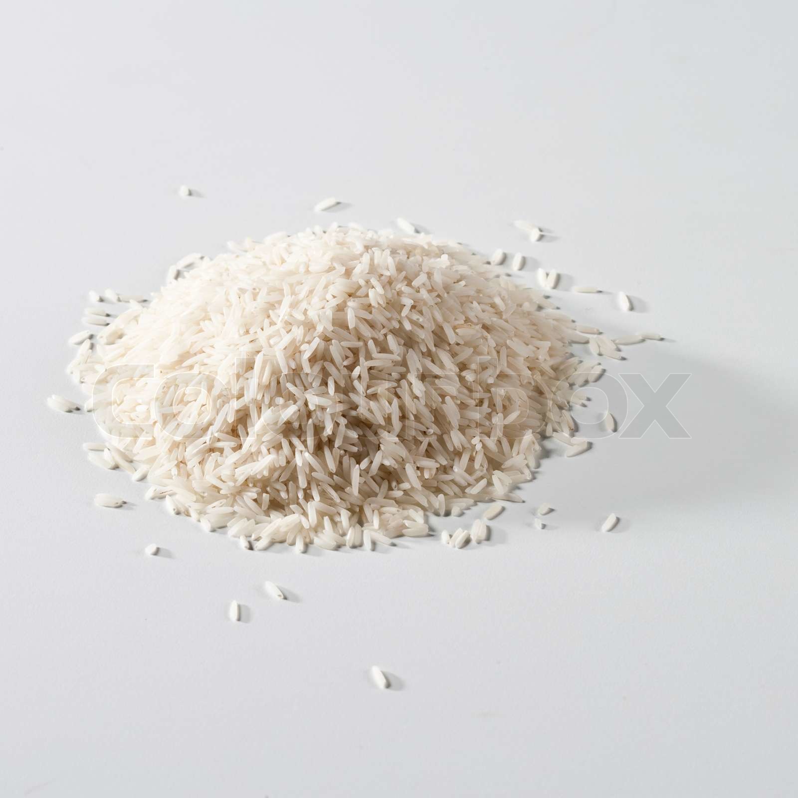 Mound of white rice | Stock image | Colourbox