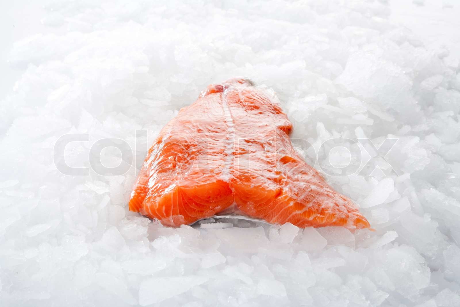 Fersk og frossen laksefilet | Stock foto | Colourbox